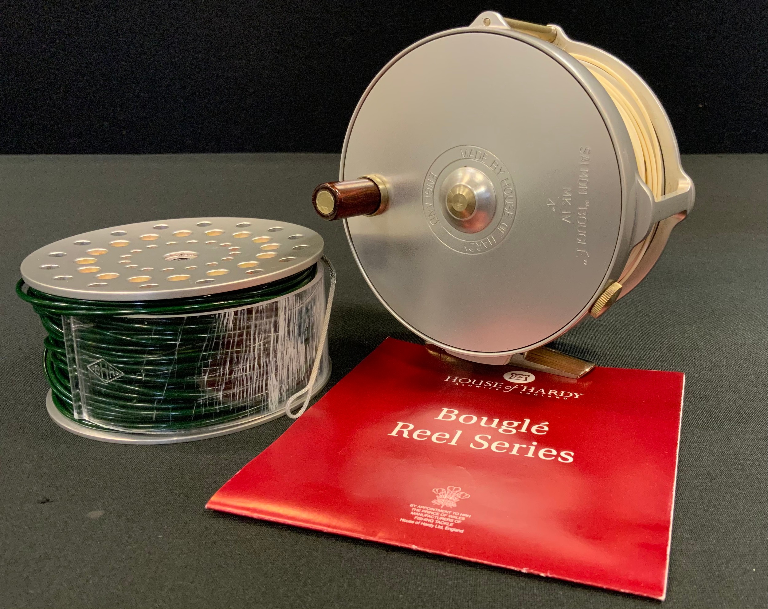 A House of Hardy Bougle Mk IV Trout Fly reel, 10cm diameter, boxed with ...