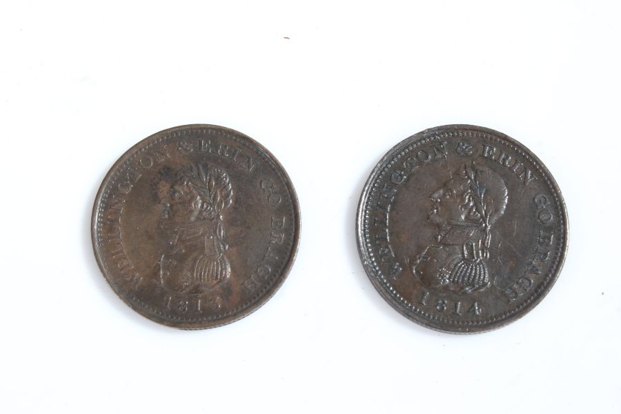Two 19th century Penny Tokens, Duke of - auctions & price archive