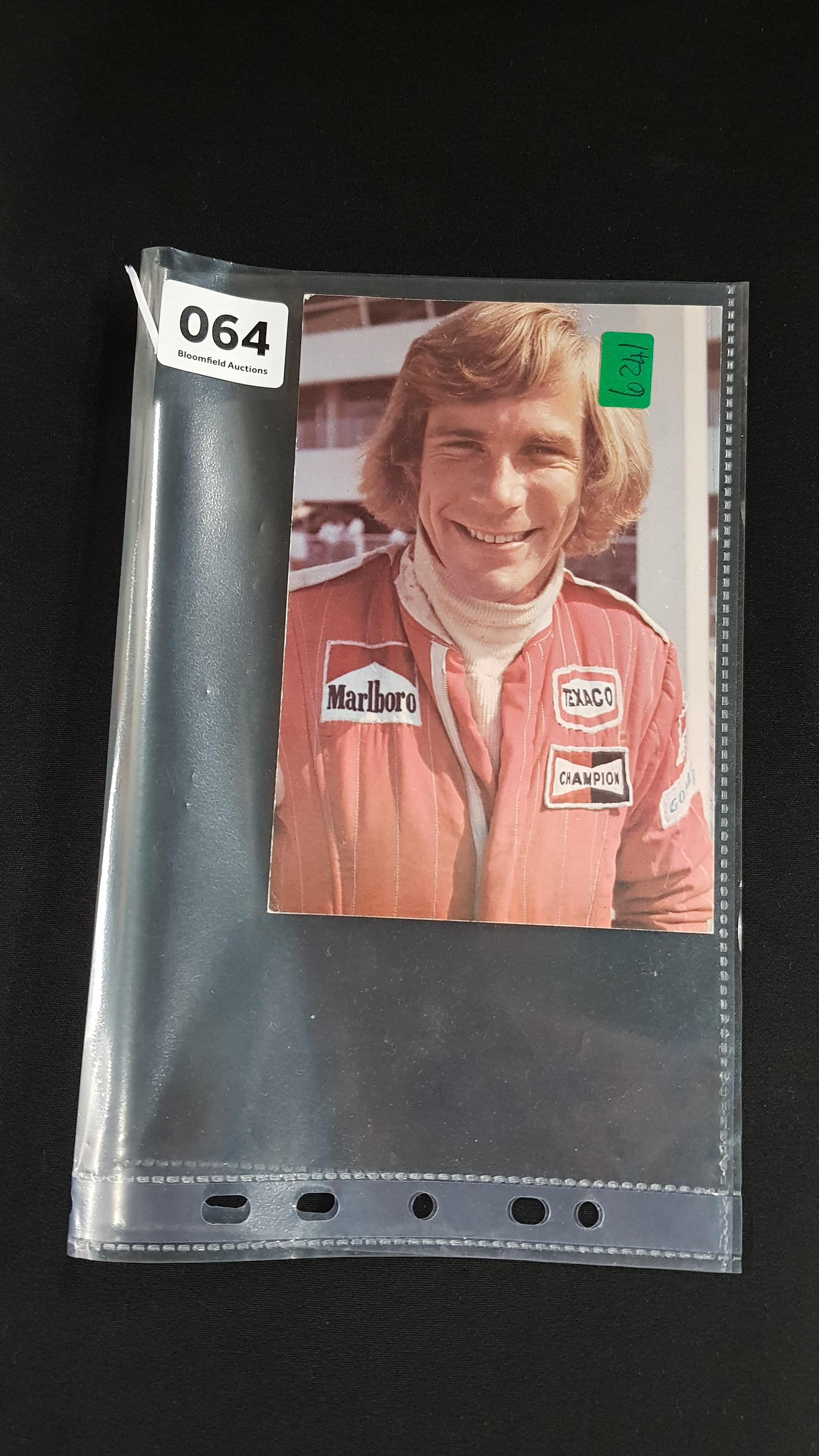 JAMES HUNT AUTOGRAPH