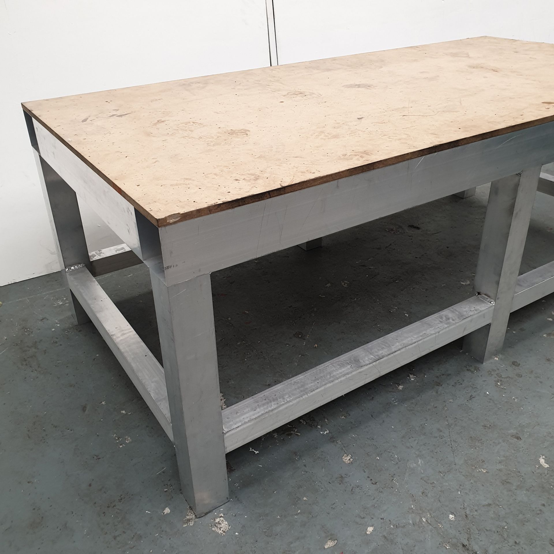 Aluminium Frame Work Bench. Size 2440mm x 1220mm. Work Height 900mm ...