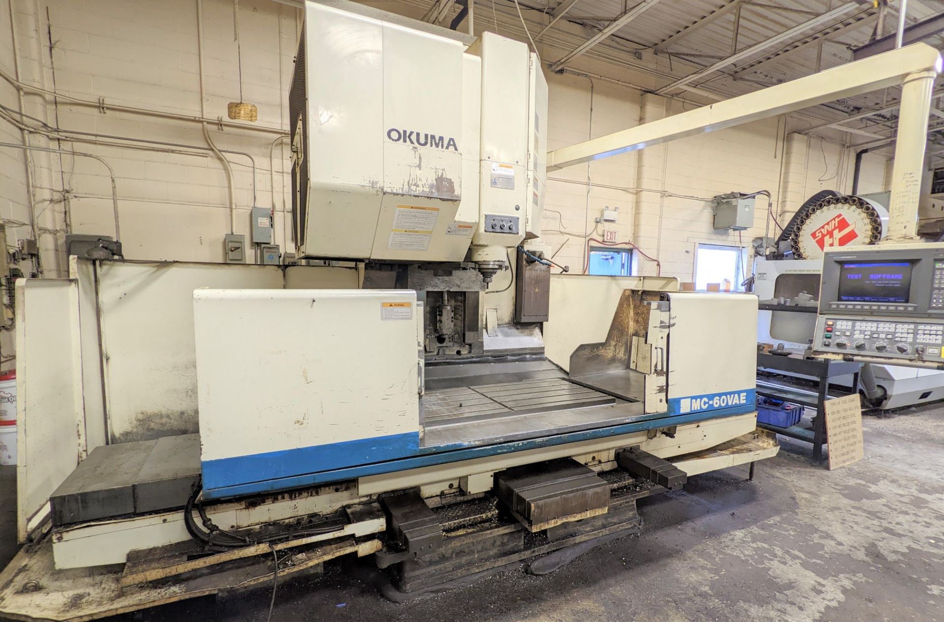 OKUMA MC-60VAE CNC VERTICAL MACHINING CENTER, OSP7000M CNC CONTROL ...