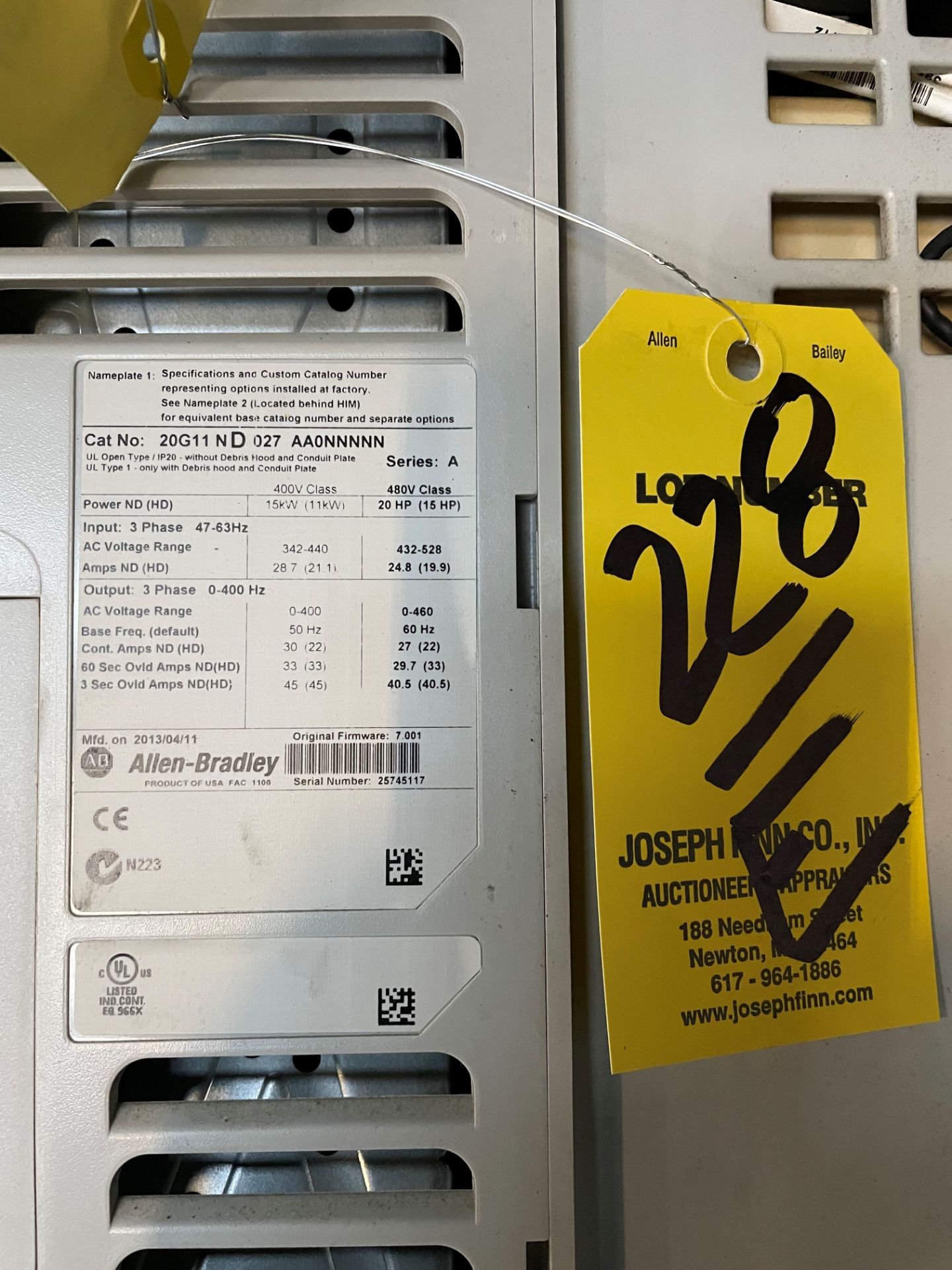 (2) 20 HP PowerFlex 755 Drives