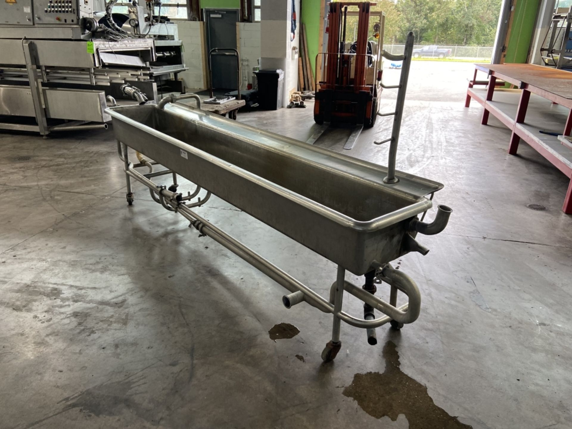S/S COP Tank, Internal Dims.: Aprox. 122" L x 16" W x 11 Deep, Mounted ...