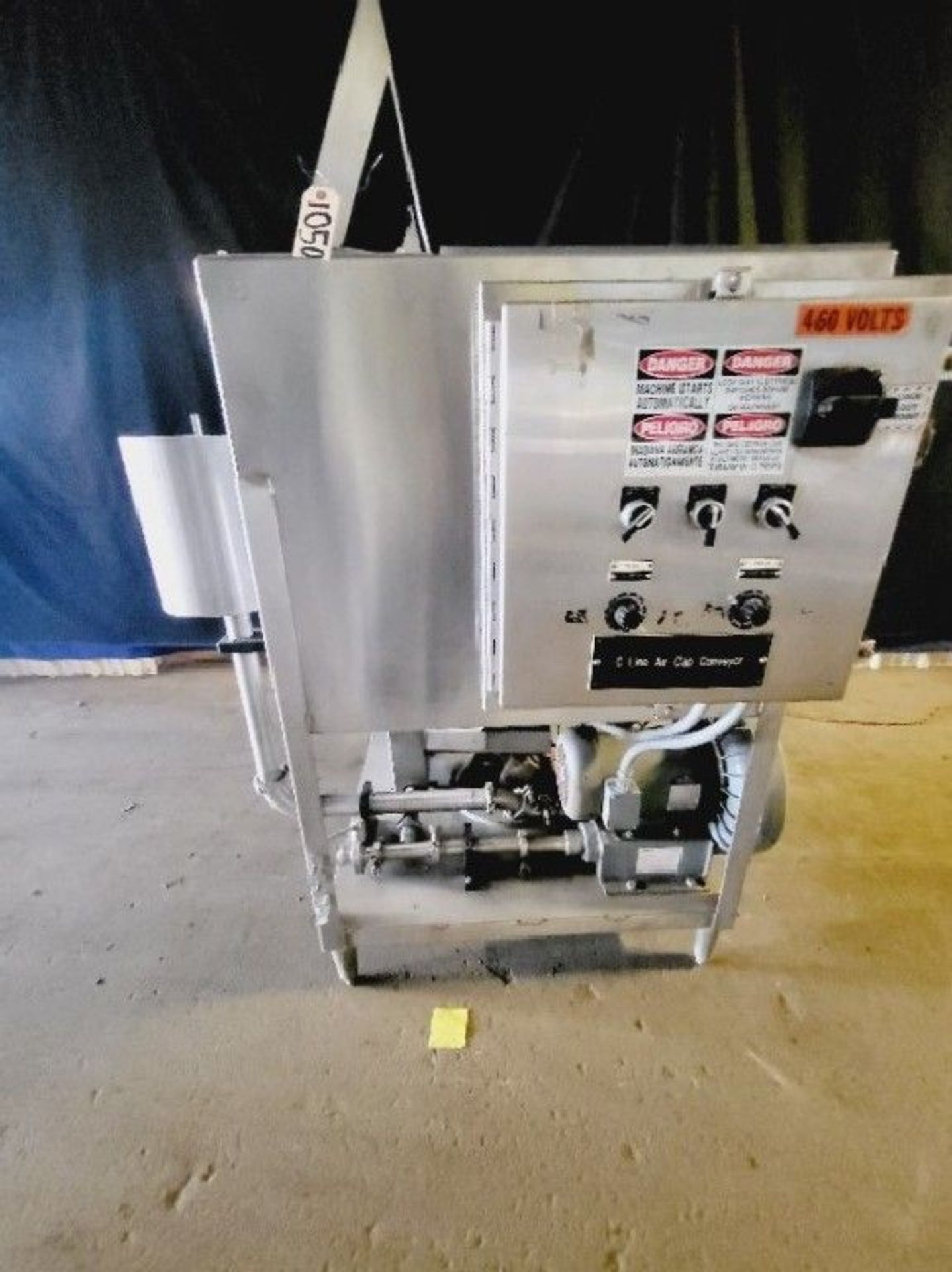 Qty (1) Cap Blower - Pneumatic cap elevator - Cap transfer tube is 3 ...