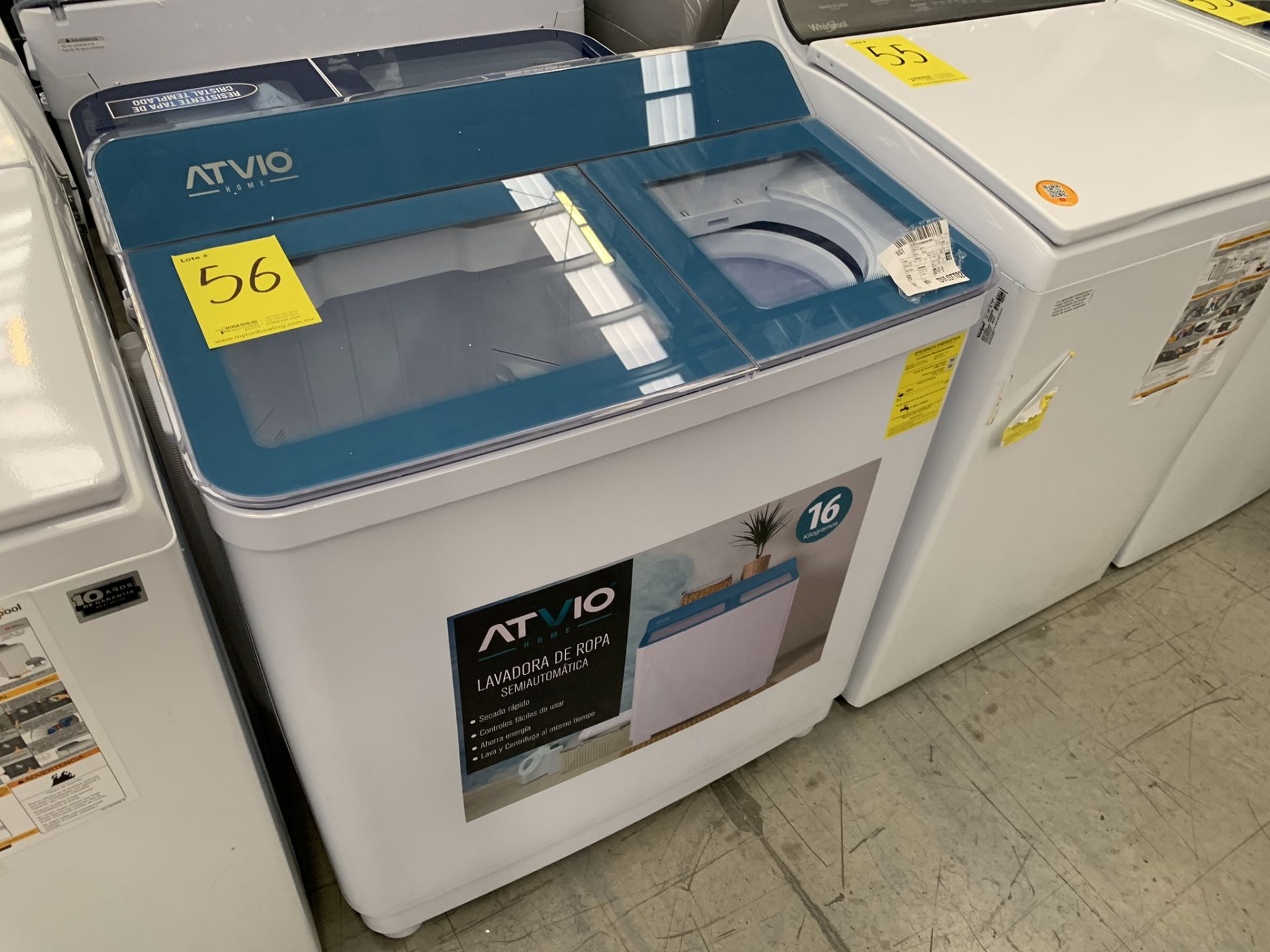 Lote de 3 Lavadoras contiene: 1 Lavadora de 16 Kg, Marca Atvio , Modelo ...