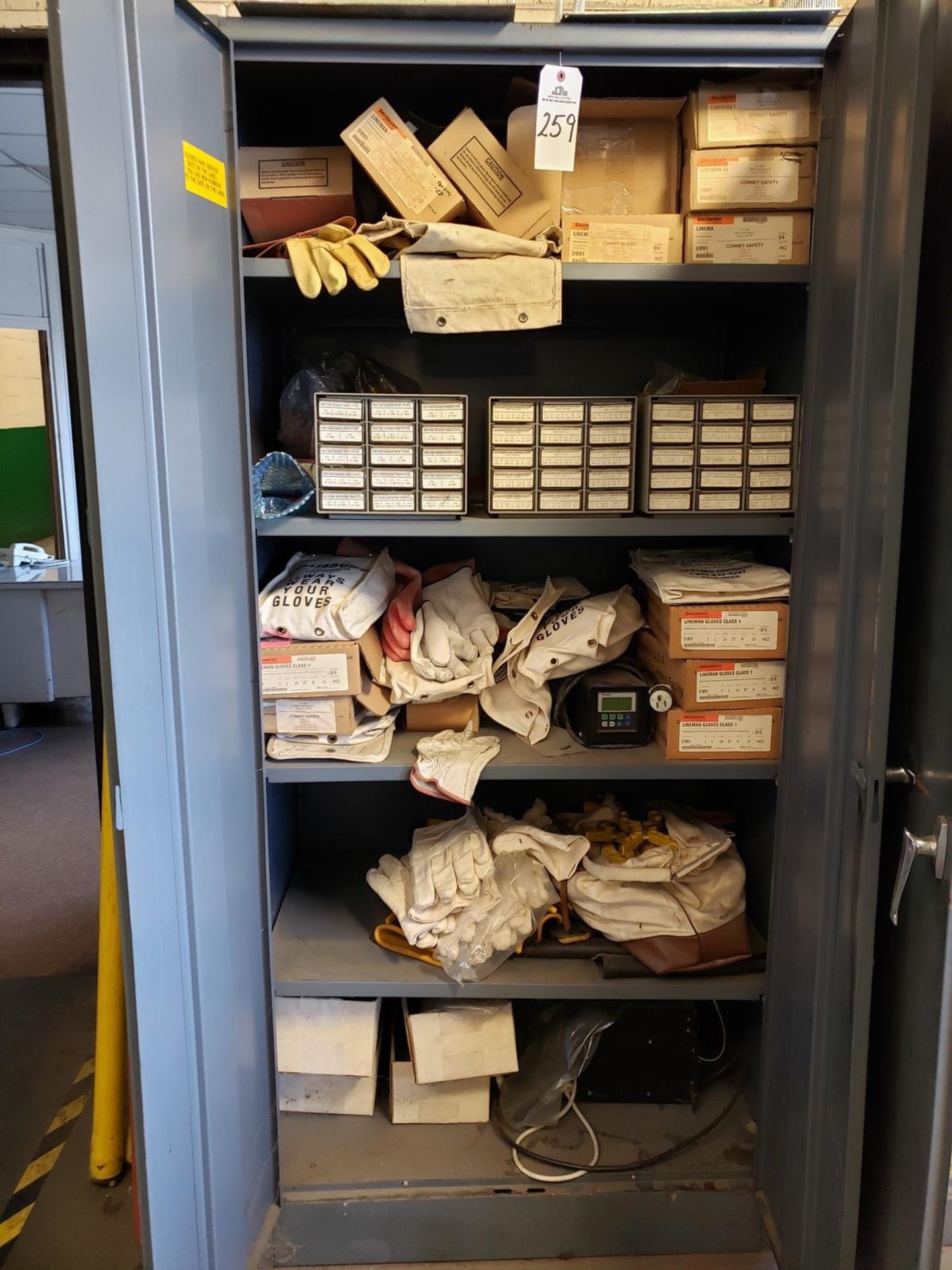 Two Door Electrical Parts Storage Cabinet W/Contents | Required Rigging ...