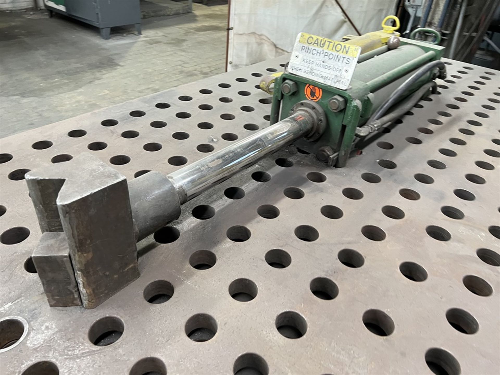 Shop Made Pipe Bender, up to Approx 3" Dia Pipe Capacity, 2.5" Ram Dia ...