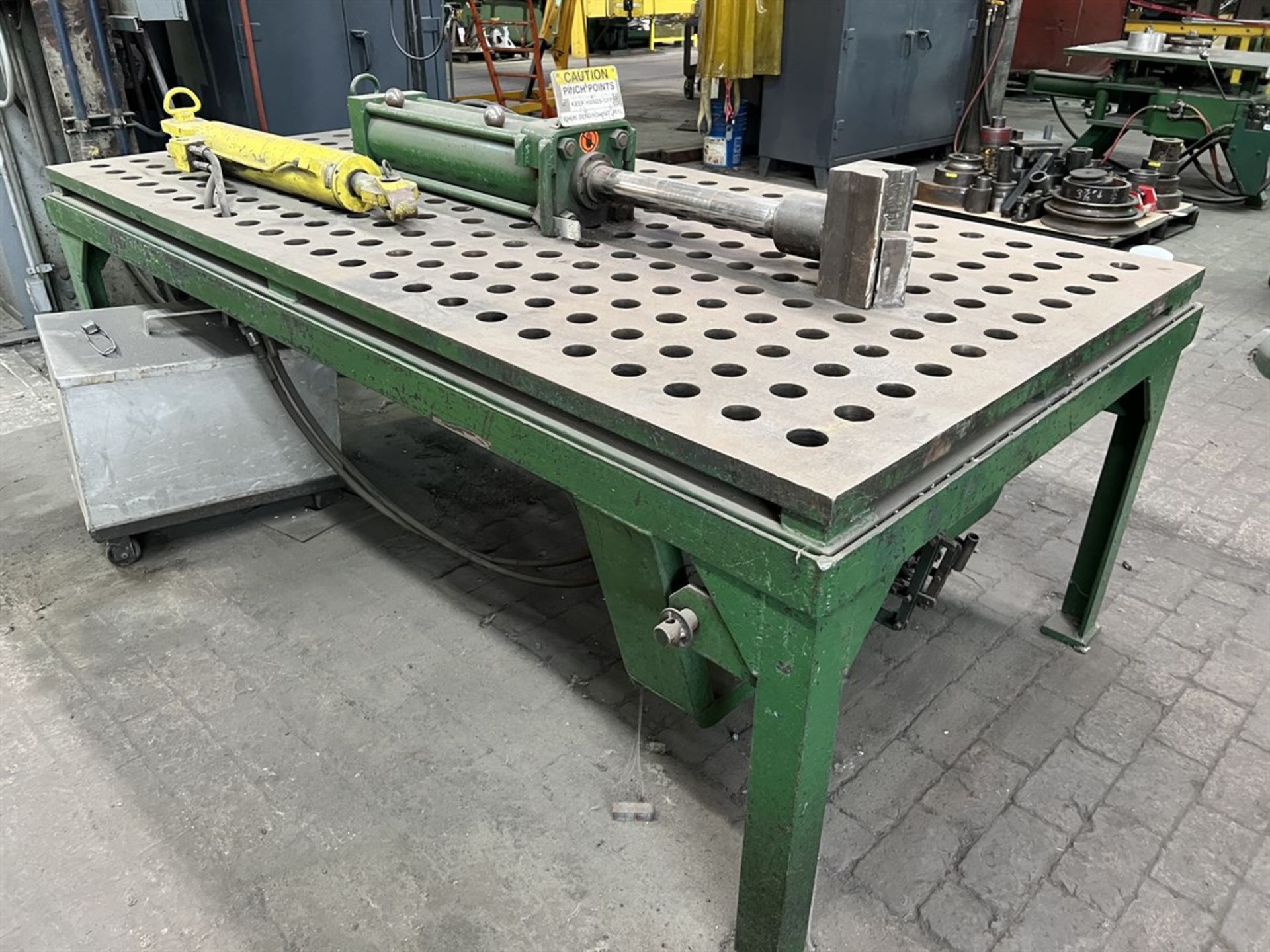 Shop Made Pipe Bender, up to Approx 3" Dia Pipe Capacity, 2.5" Ram Dia ...