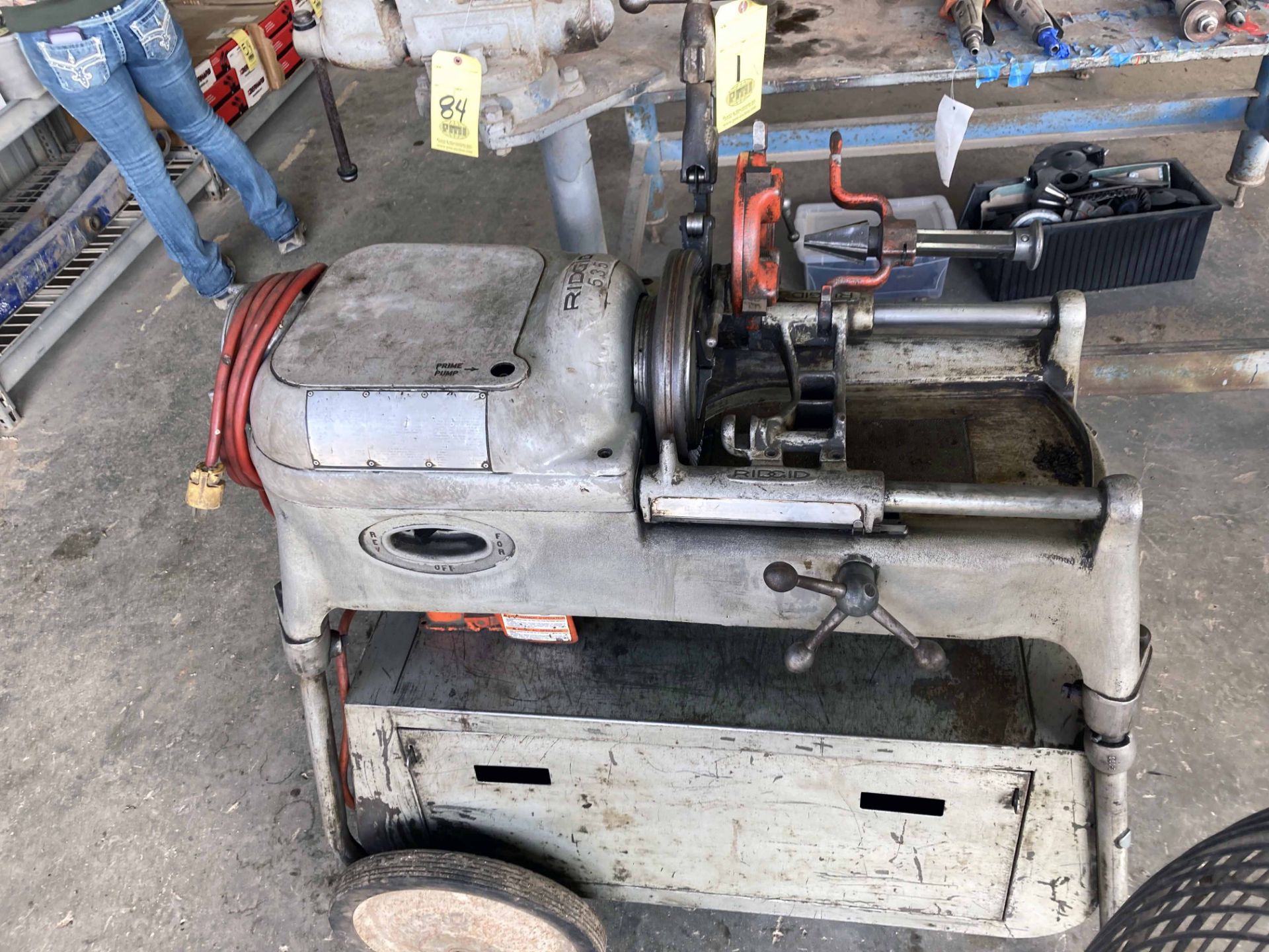 PIPE THREADER, RIDGID MDL. 535, 115 v., 8 amps, sgl. phase, Ridgid No ...