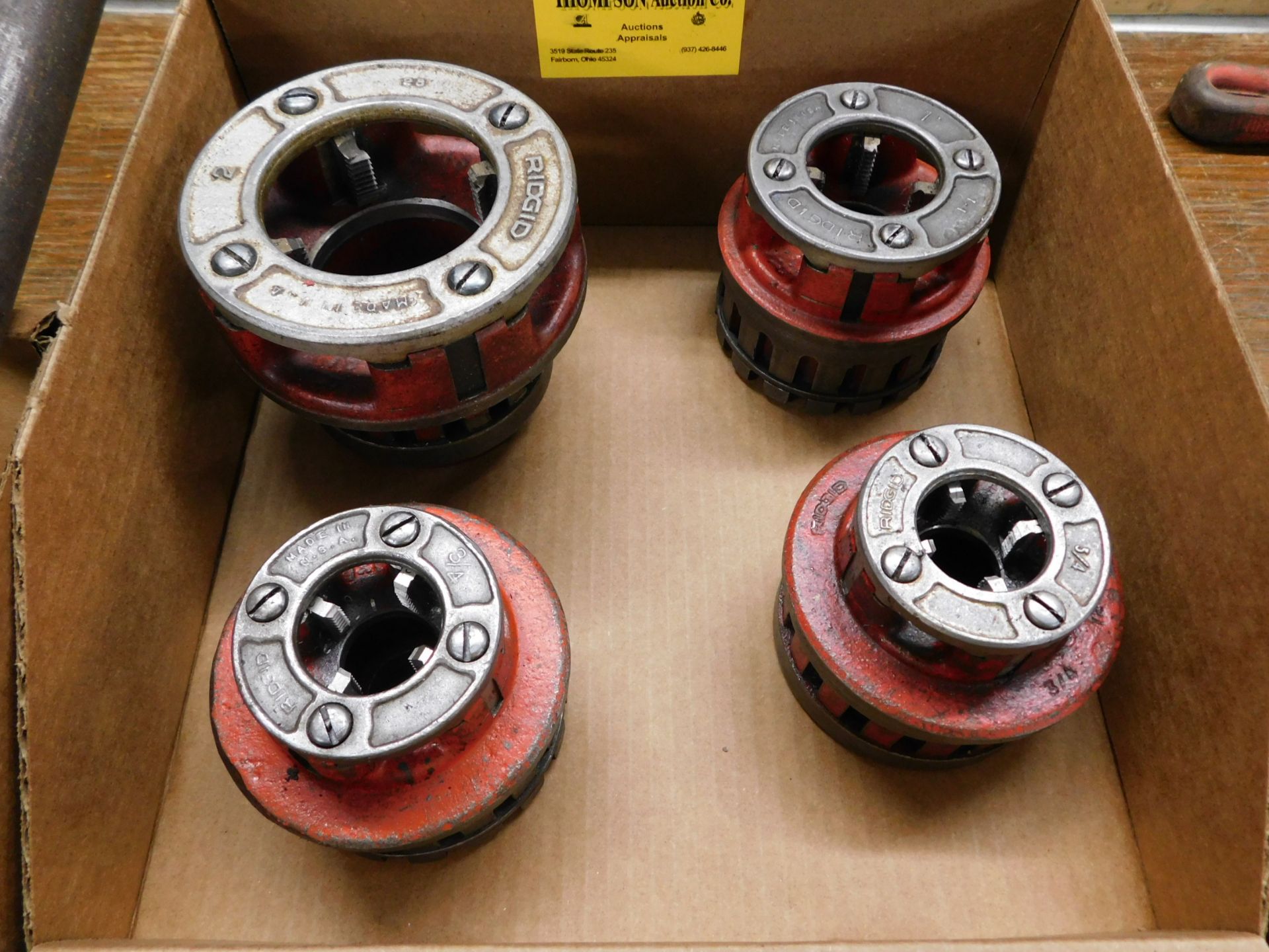 Ridgid Threading Dies, (2) 3/4", 1" & 2"