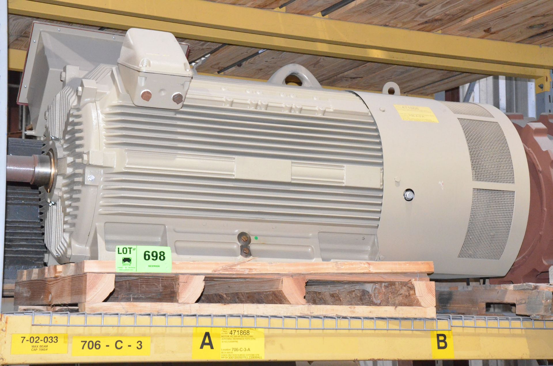 { Choice of lots: 698, 699 } GE QUANTUM 300HP/1200RPM/2300V/3PH/60HZ ...