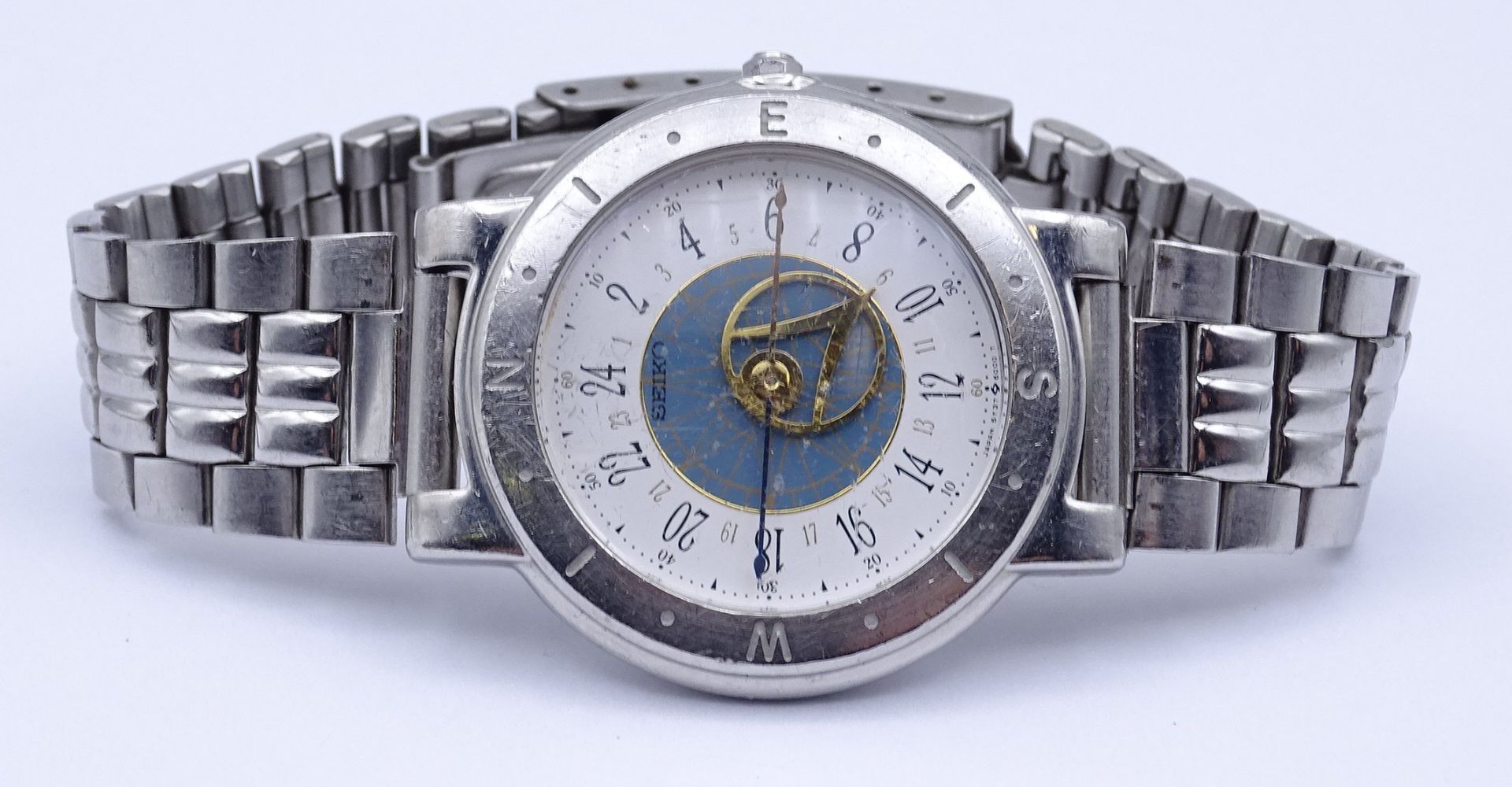 Seiko Levante Herren Armbanduhr, Edelstahl, D. 36mm, Funktion nicht ...