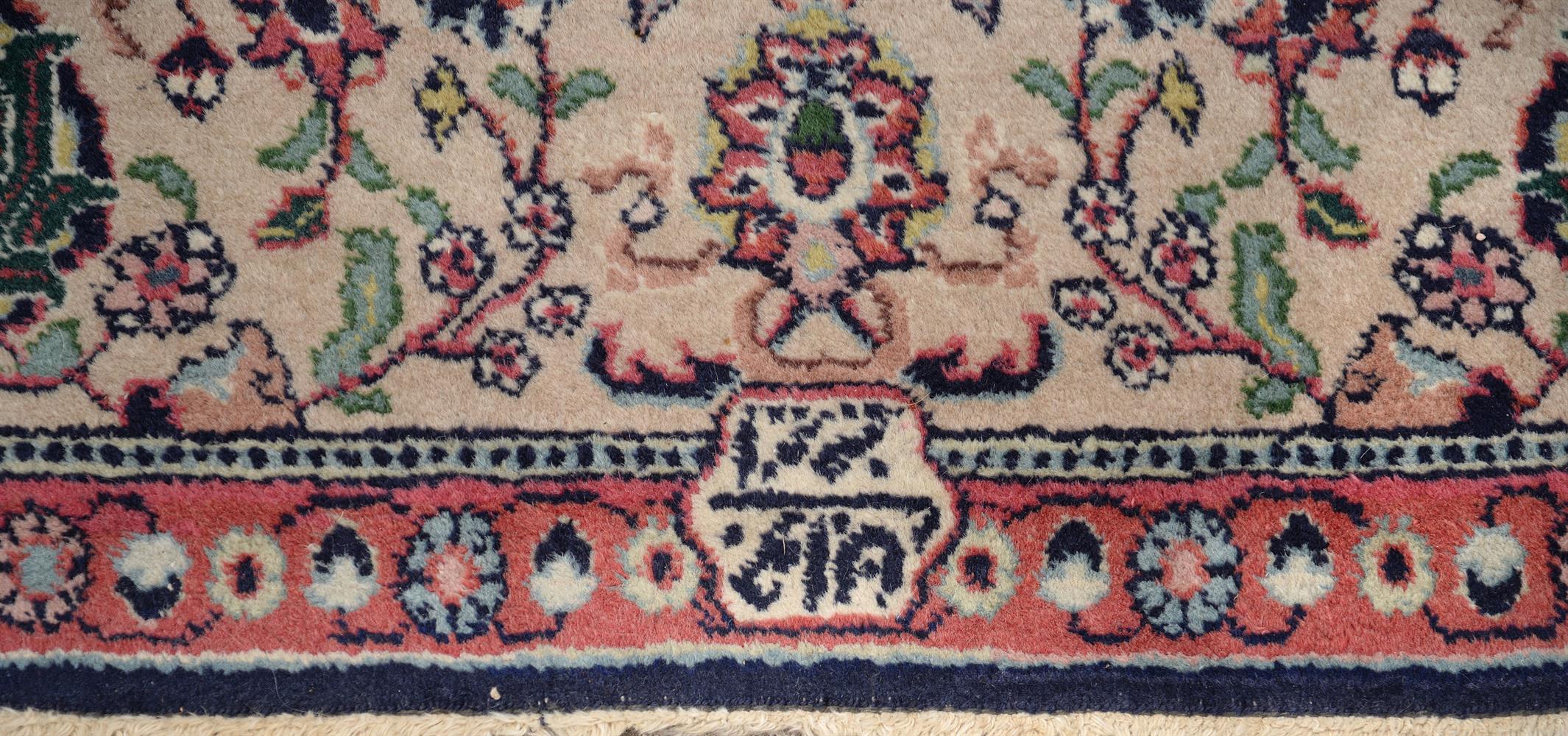 A TABRIZ CARPET SIGNED BY MASTER WEAVER JAVAN AMIR KHIZapproximately ...