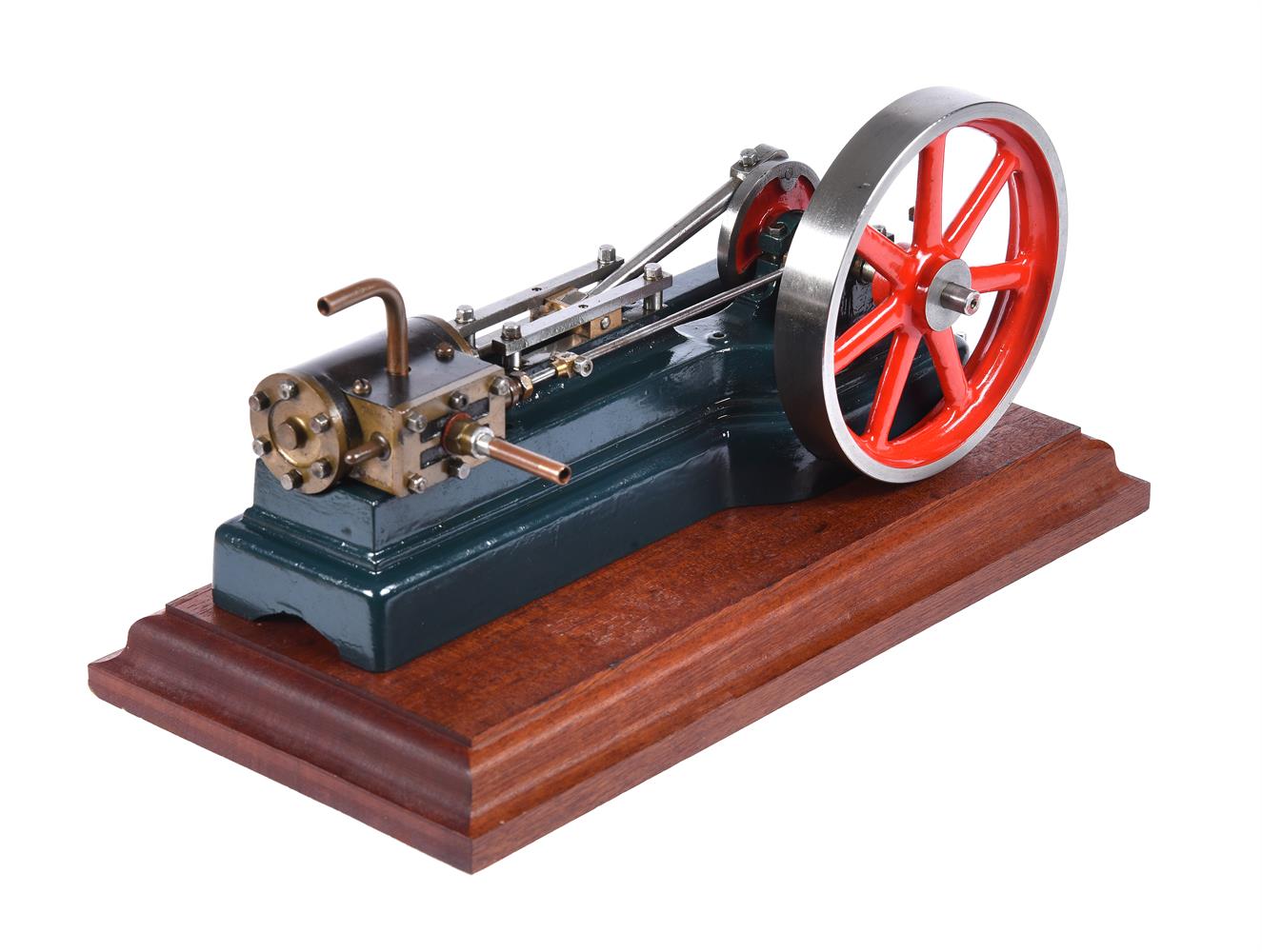 A Stuart Turner S50 live steam horizontal mill engine, the metal clad ...