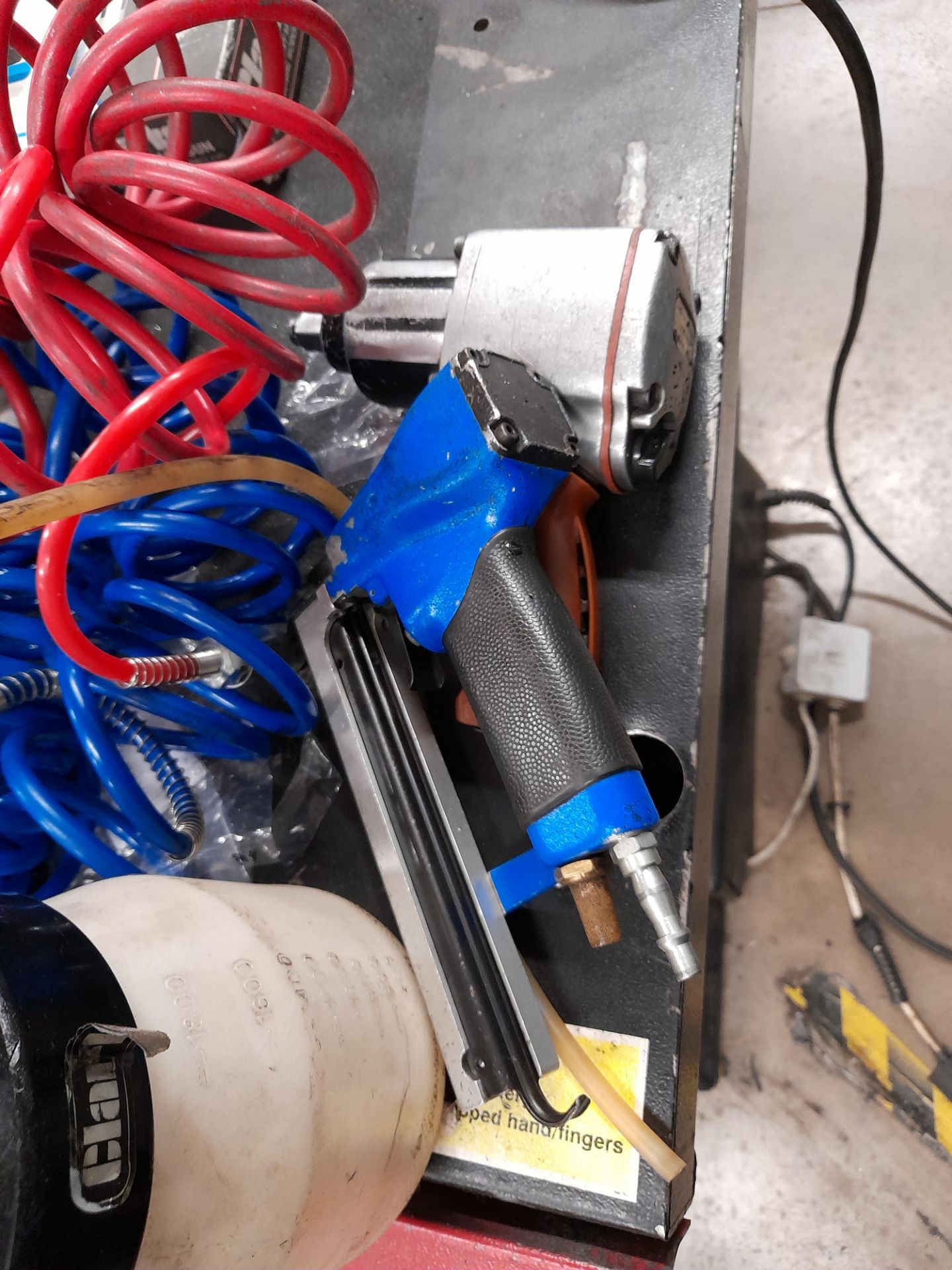 PCL MK3 tyre inflator, and 2 x air driven hand tools