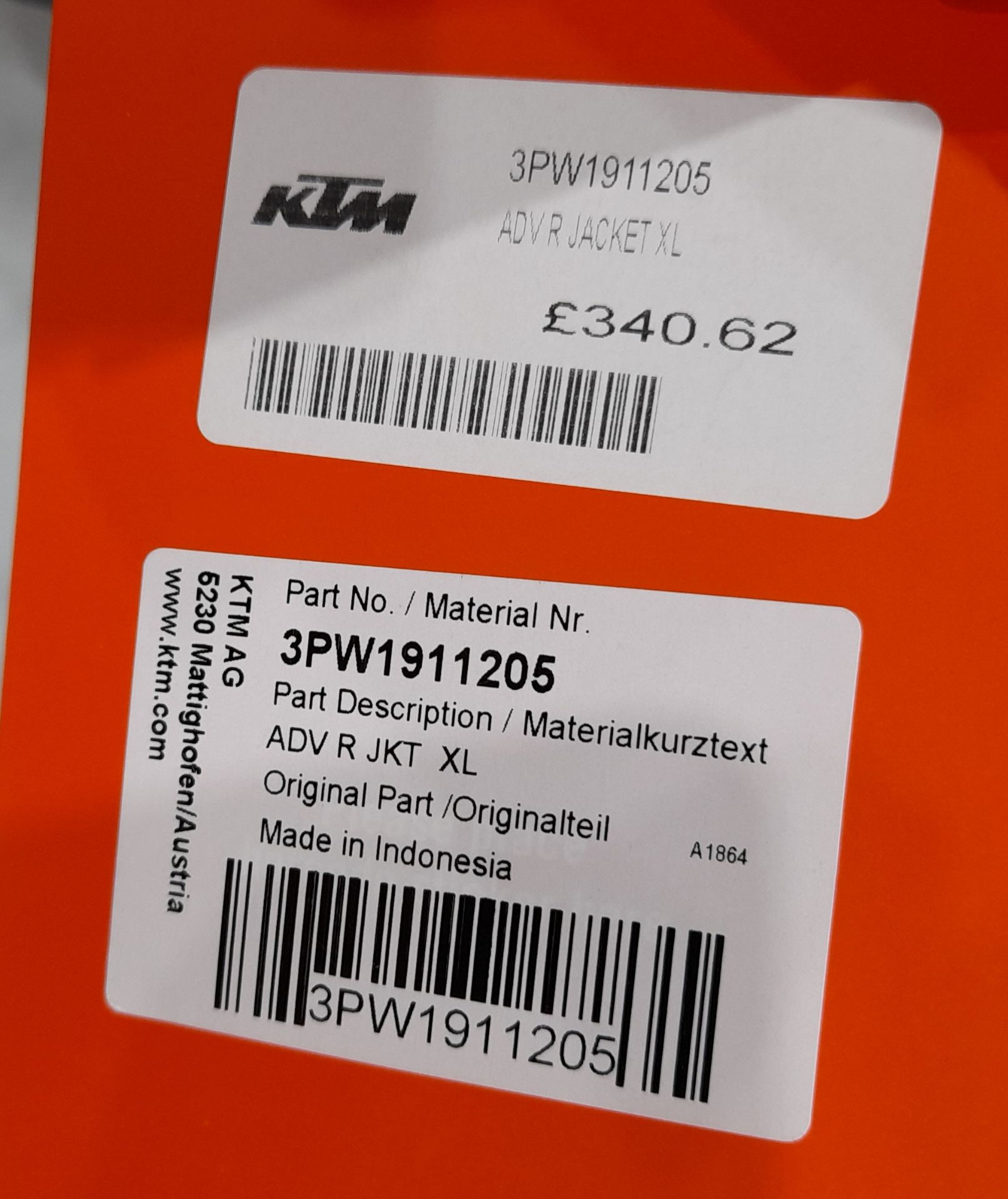 KTM ADV R Jacket, XL, RRP £340.62