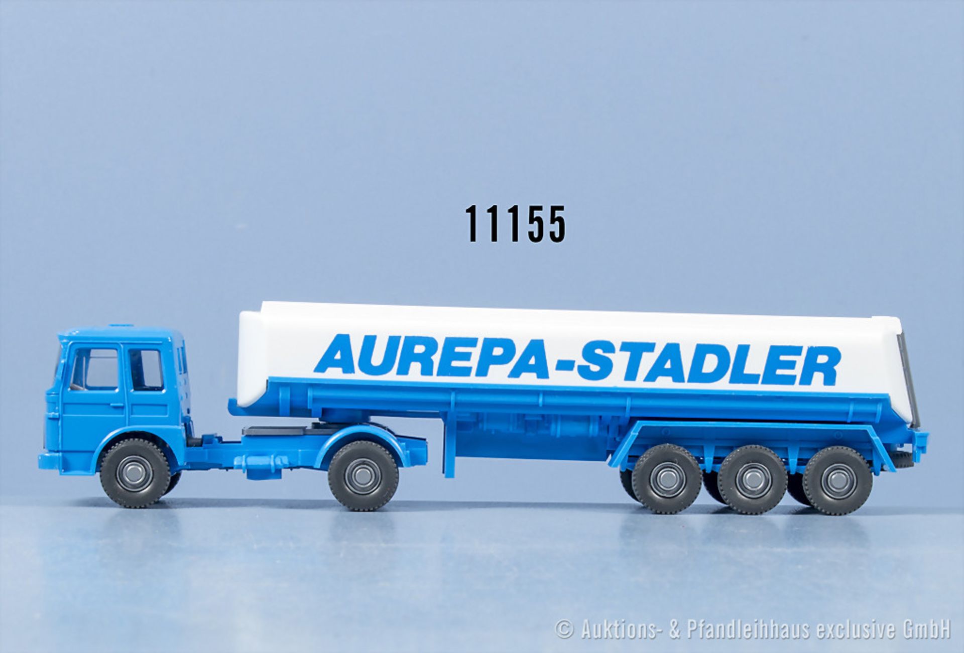 Wiking H0 Werbemodell Aurepa-Stadler, Tanksattelzug MAN 19.230, um 1977 ...