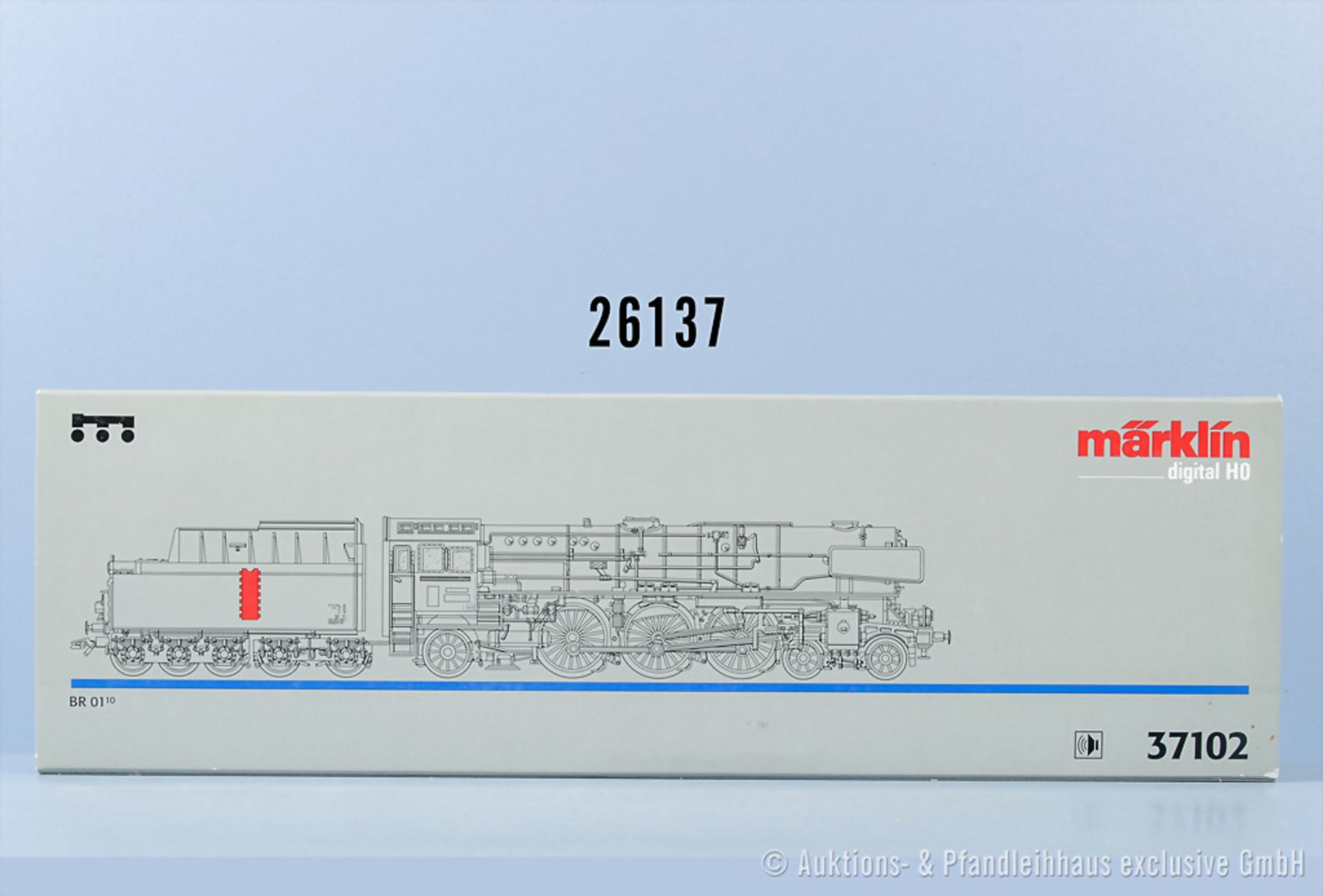 Märklin digital H0 37102 Schepptenderlok der DB, BN 01 1087, Z 0-1, in OVP