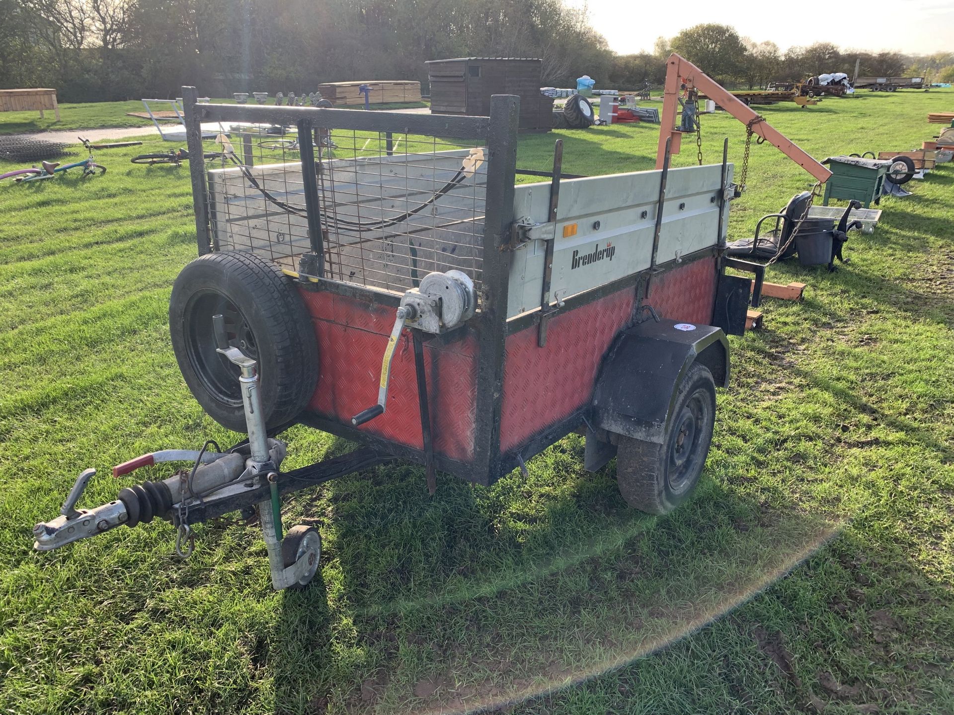 Single axle car trailer