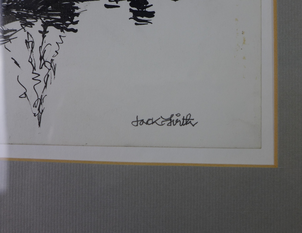 Jack Firth RSW (SCOTTISH 1917 - 2010) 'Kings Lynn', ink sketch, signed ...