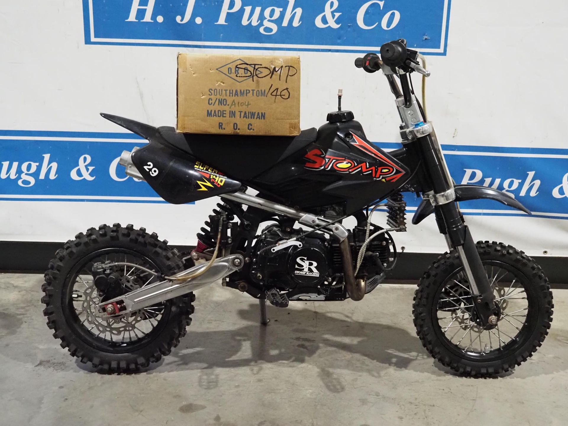Stomp 140 pit bike, spares or repairs. Comes with box of spares.