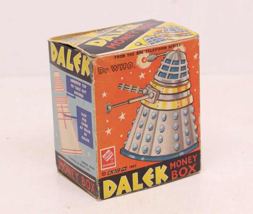 Codeg: A boxed Codeg, Dr. Who, Dalek Money Box, 1965. Original box ...