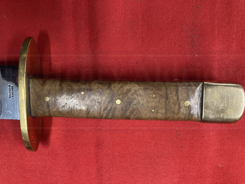 Knives: Formidable Bowie knife by Jonathan Crookes Sheffield with ...