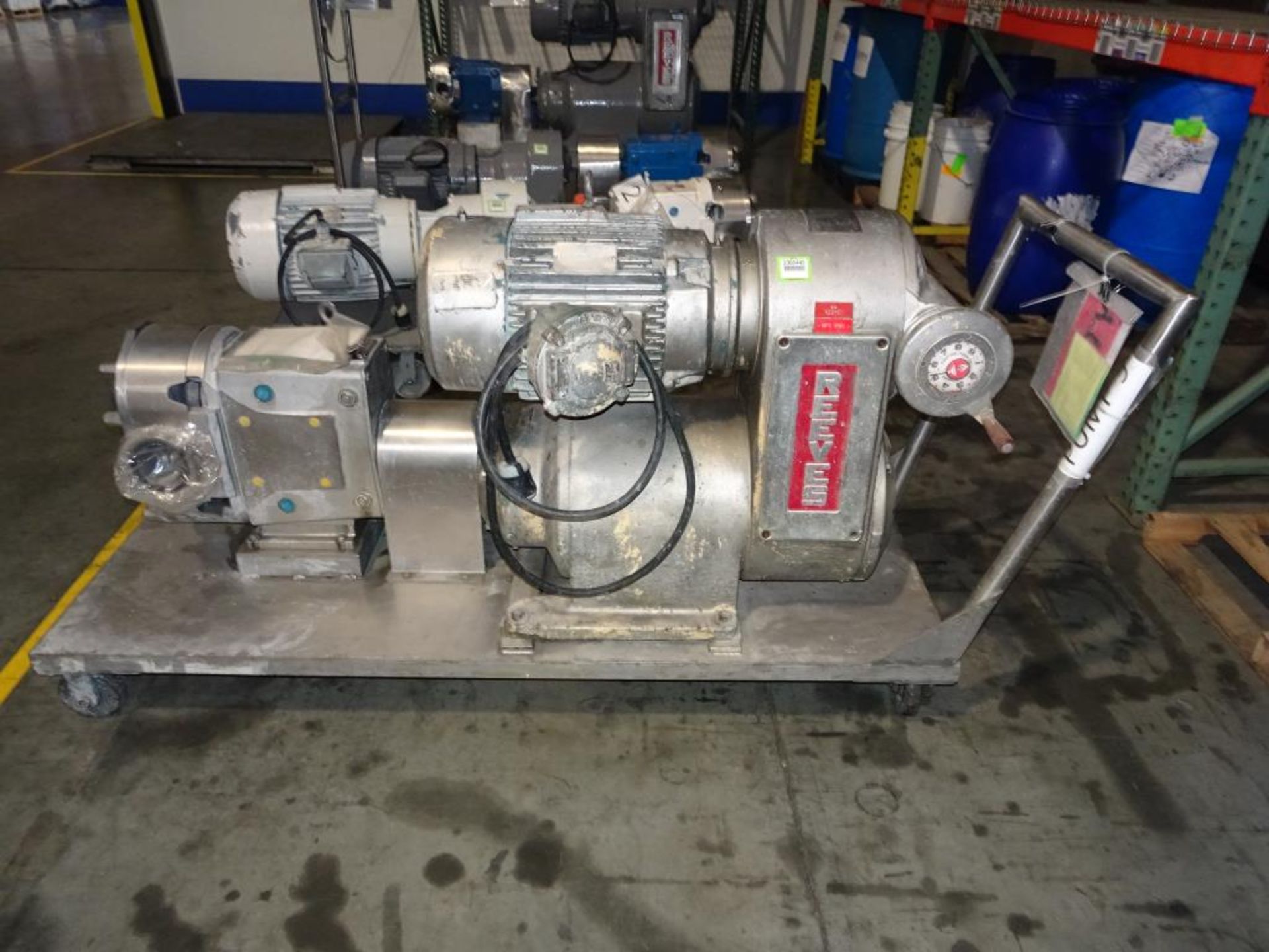 Reeves P25C6550K 15 HP Vacuum Pump, 230/460 v, 1760 RPM, 40/20 AMPS ...