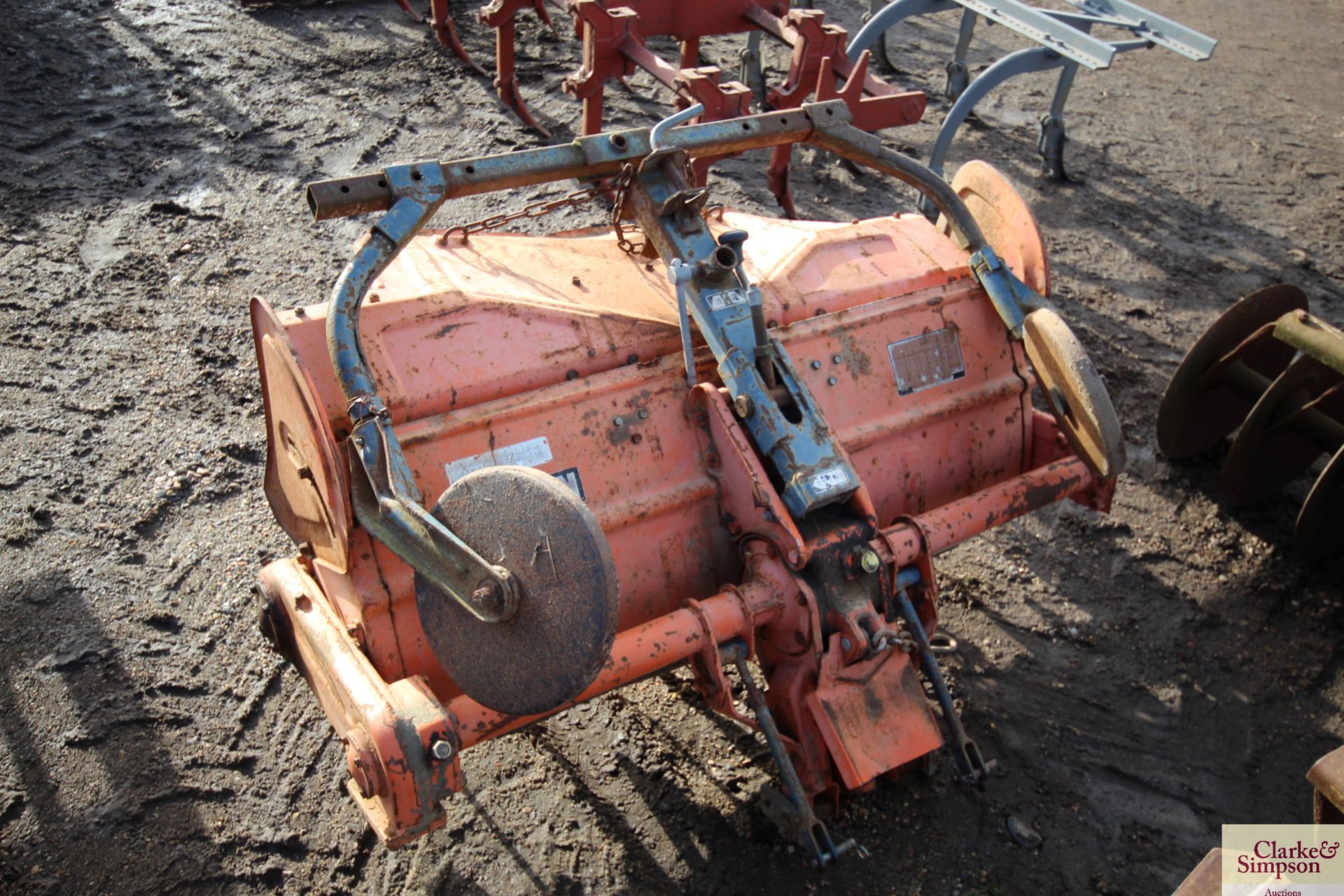 Kubota RS1100 rotovator for compact tractor.