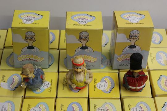 Approx forty five Malcolm Bowmer 'Eggbert' figurines