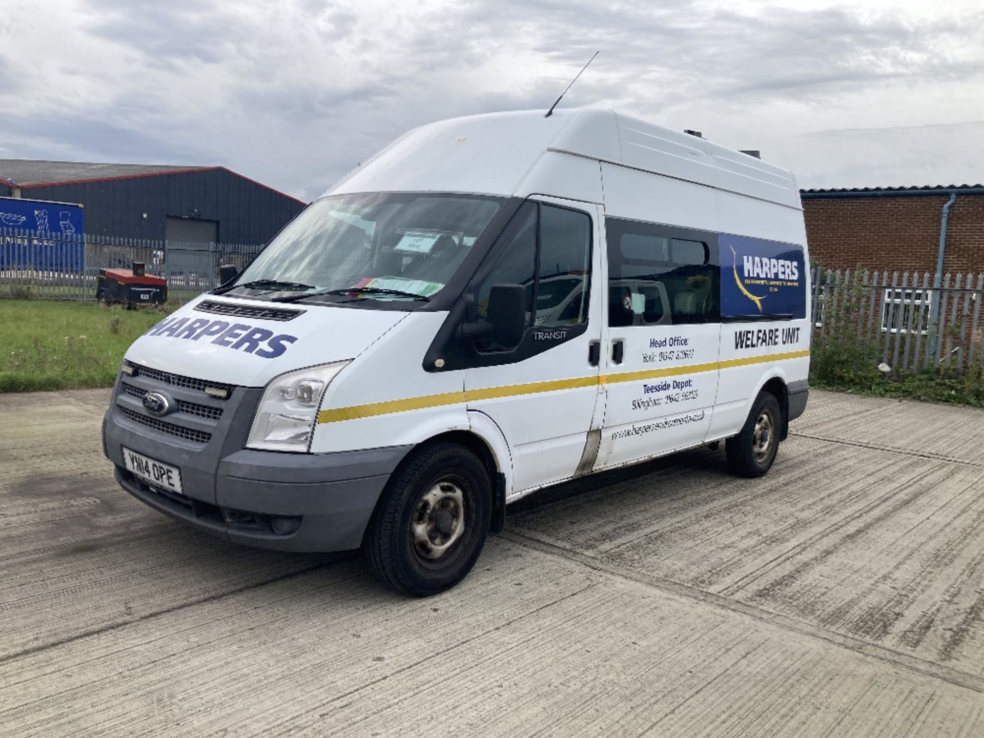 YN14 OPE Ford Transit 125 T350 RWD Welfare Panel VanChassis No ...