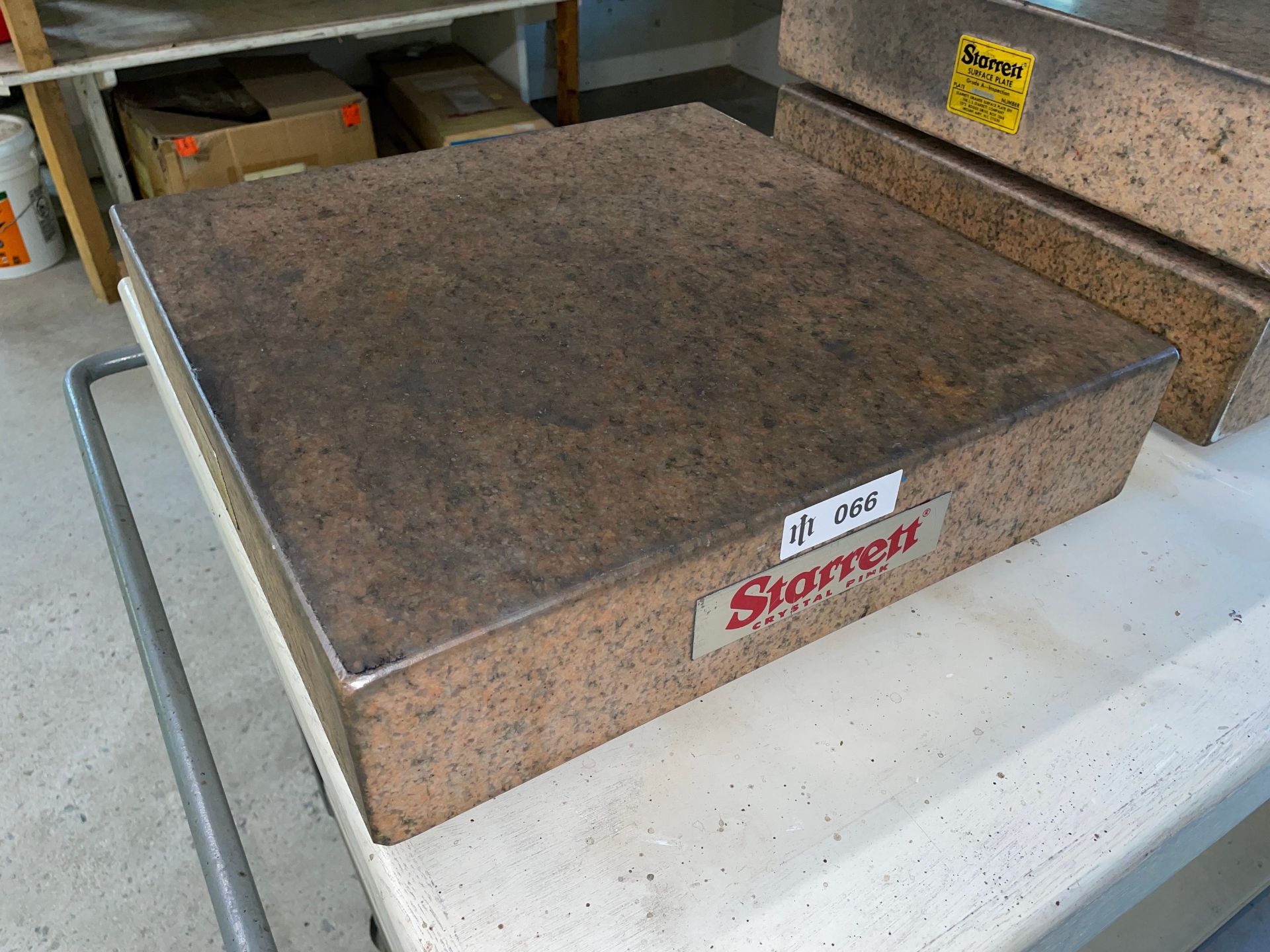 Starrett Crystal Pink Granite Surface Plate, 18" x 18" x 4", Plate #864611