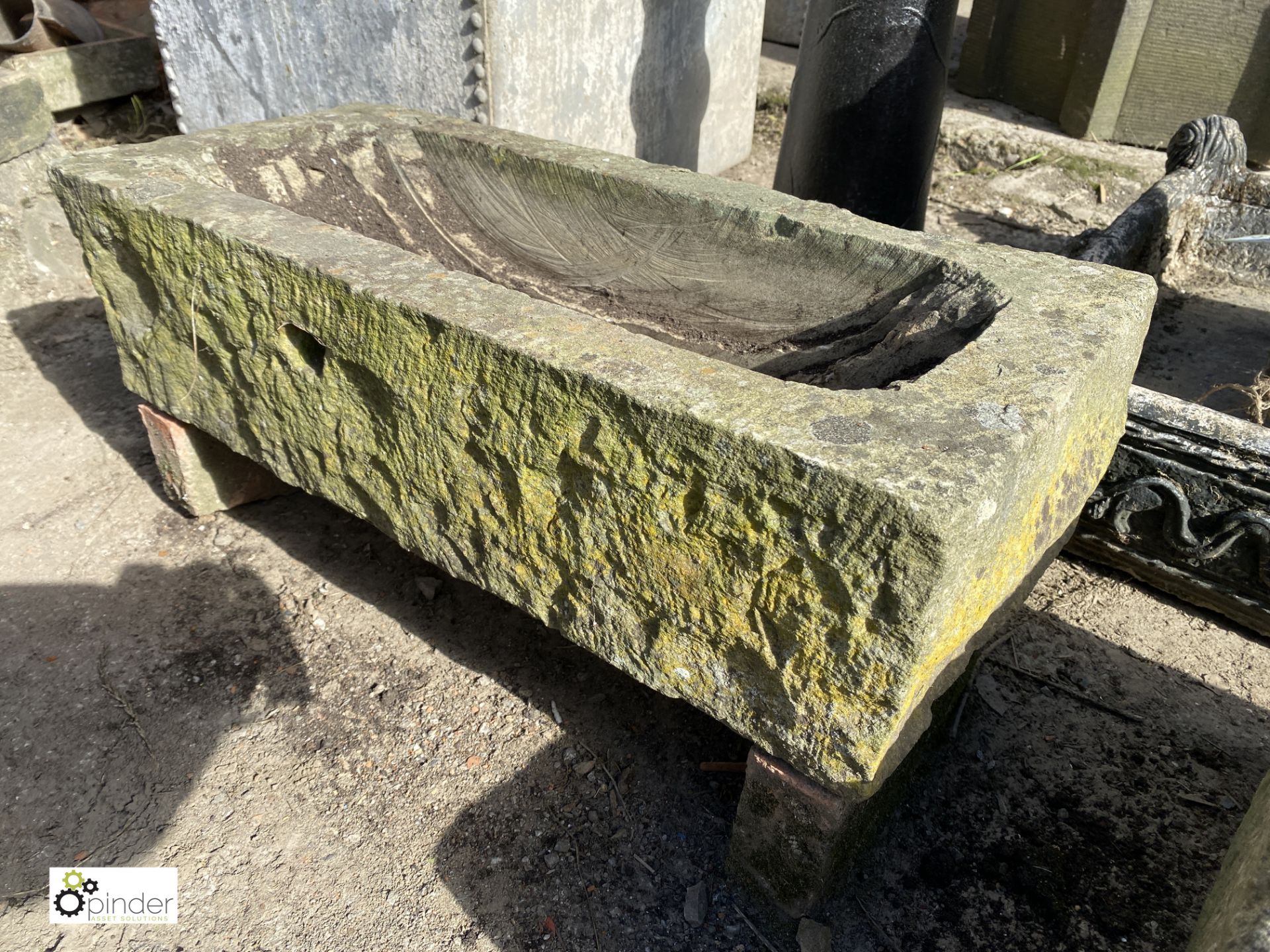 A Yorkshire Stone Trough, 7in high x 12in wide x 27in long