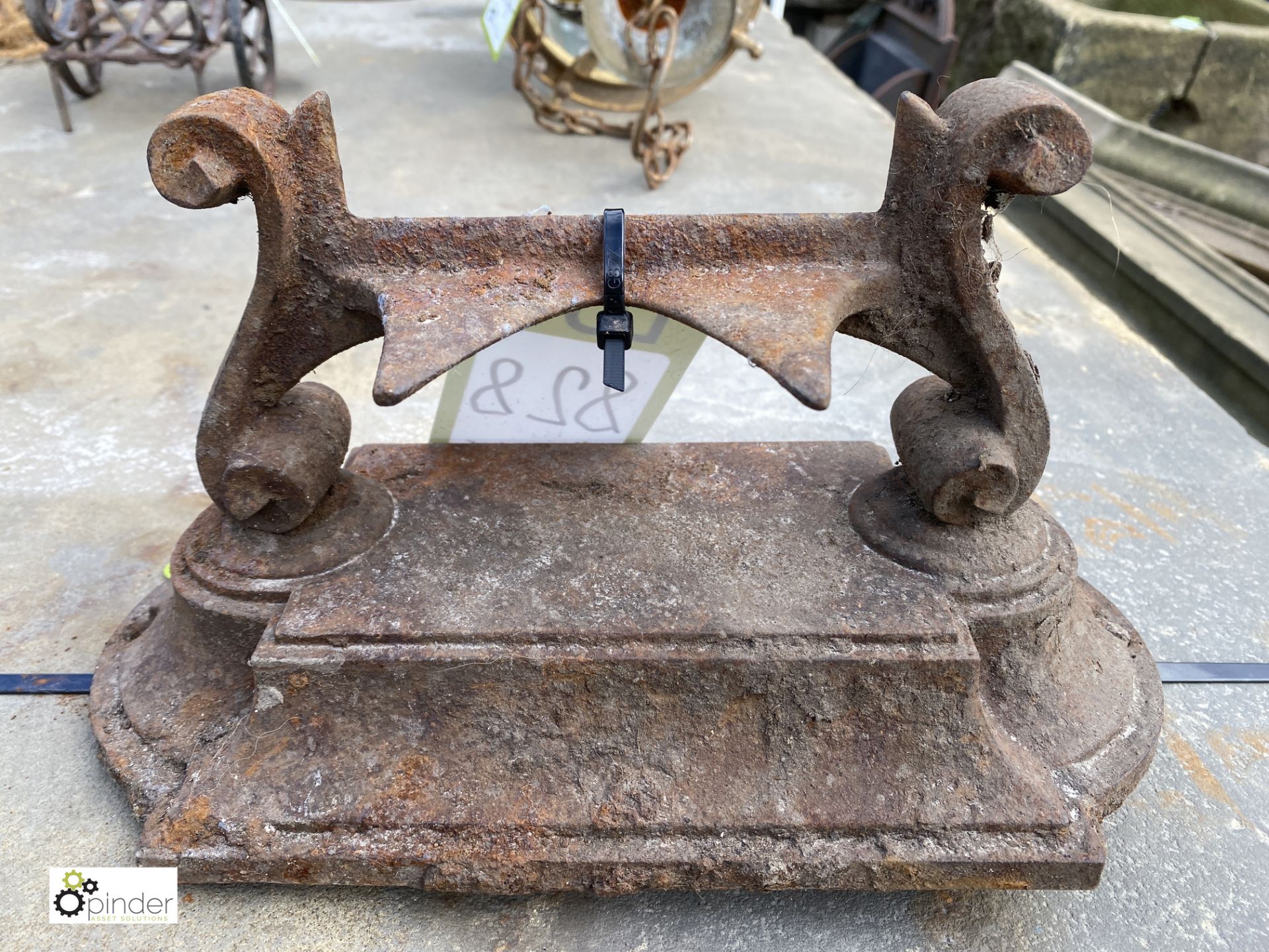 An original Victorian cast iron Boot Scraper and Boot Puller, 6in high ...