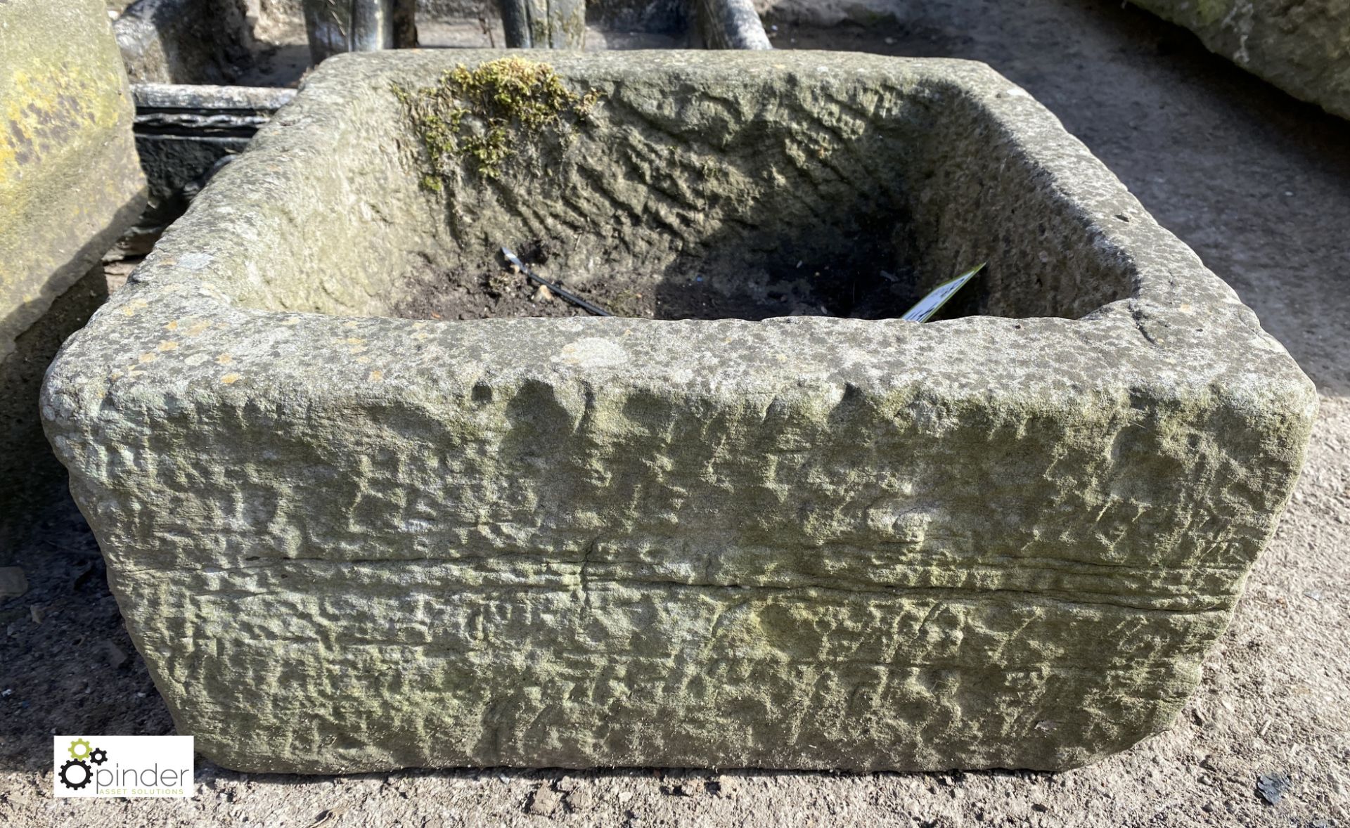 An original Georgian Yorkshire Stone Trough, circa 1800s, 9in high x ...