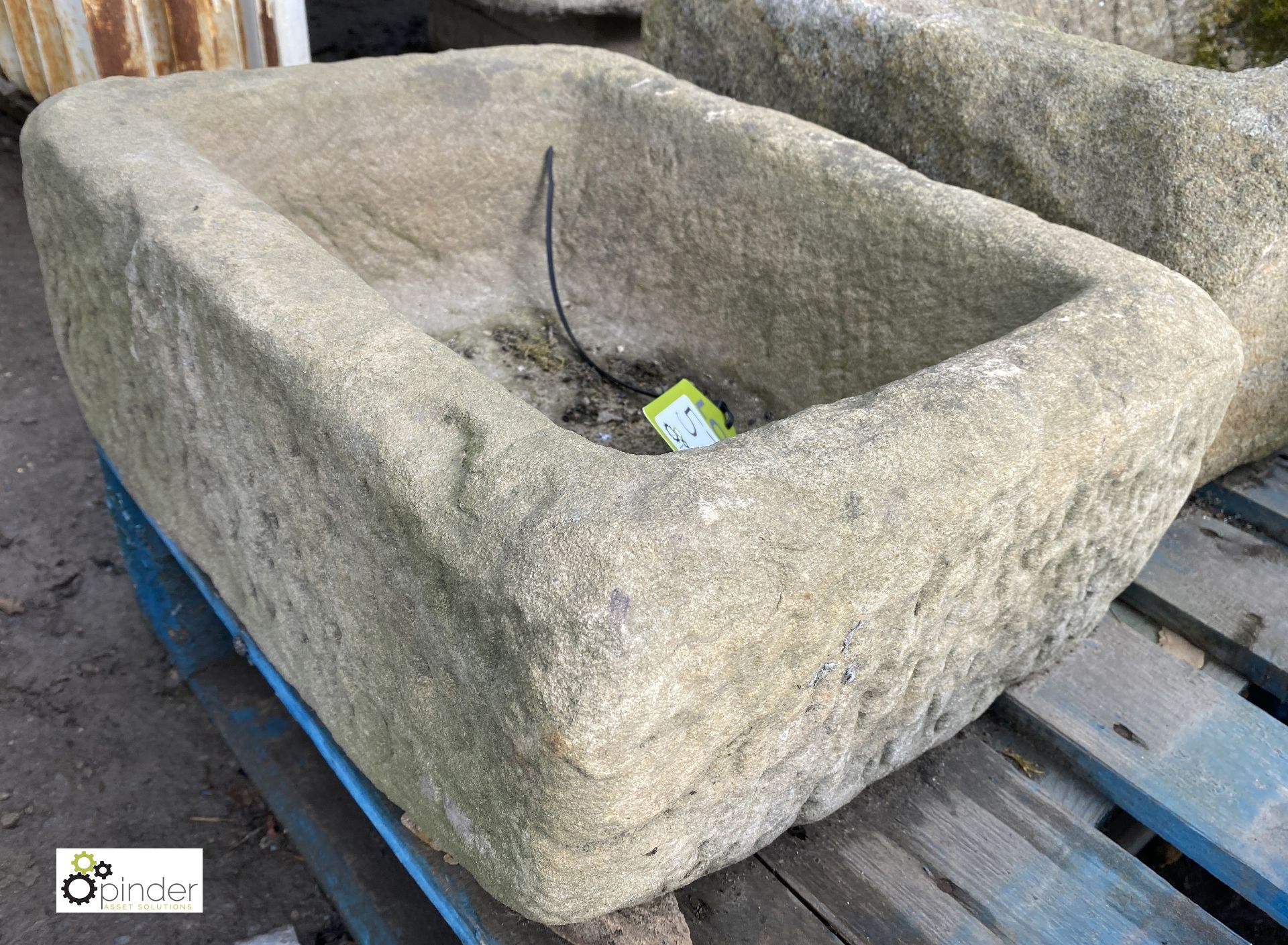 An antique carved Yorkshire Stone Trough, circa 1800s, 8in high x 15in ...