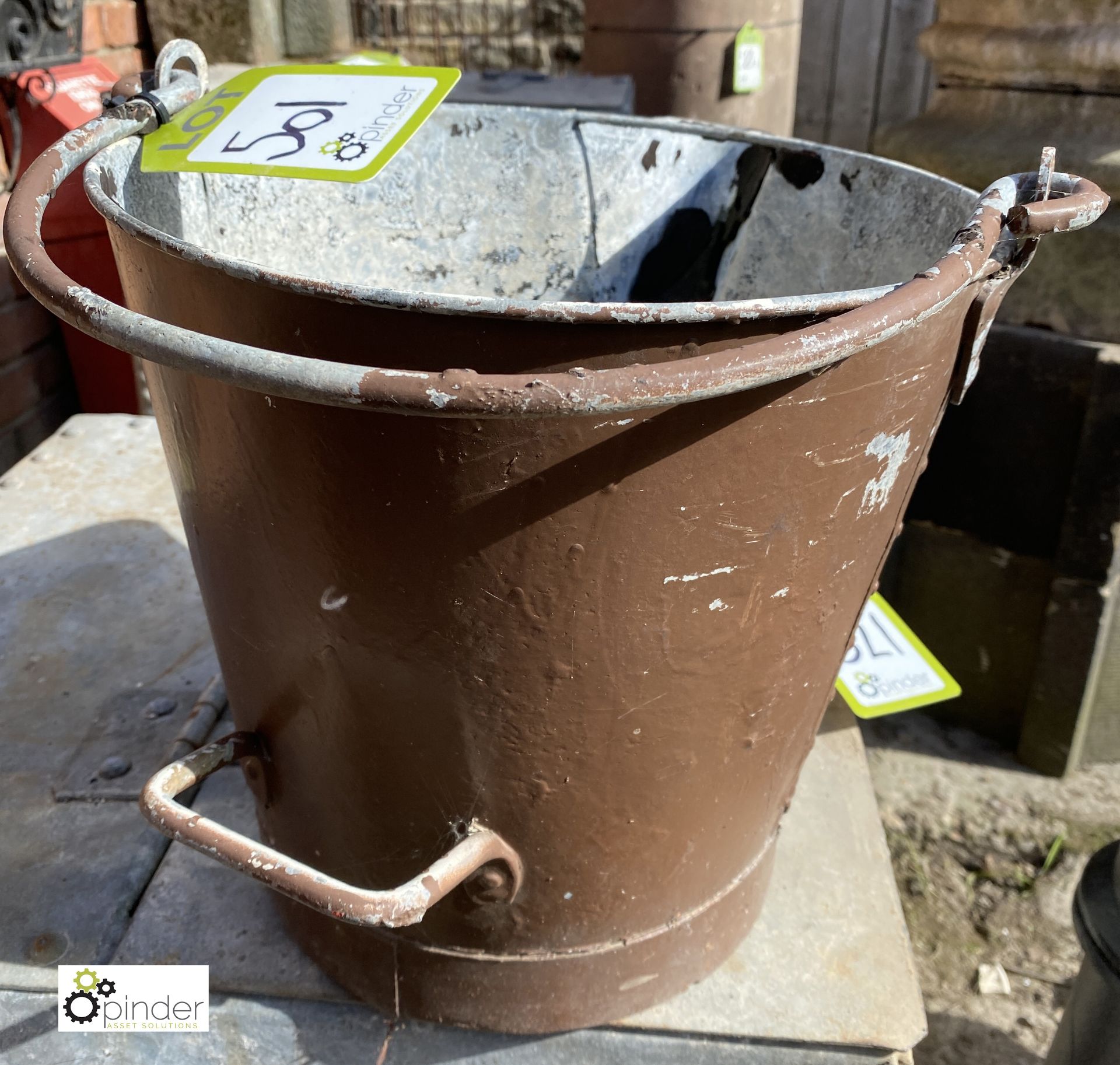 A galvanised metal Pouring Bucket, circa 1920s