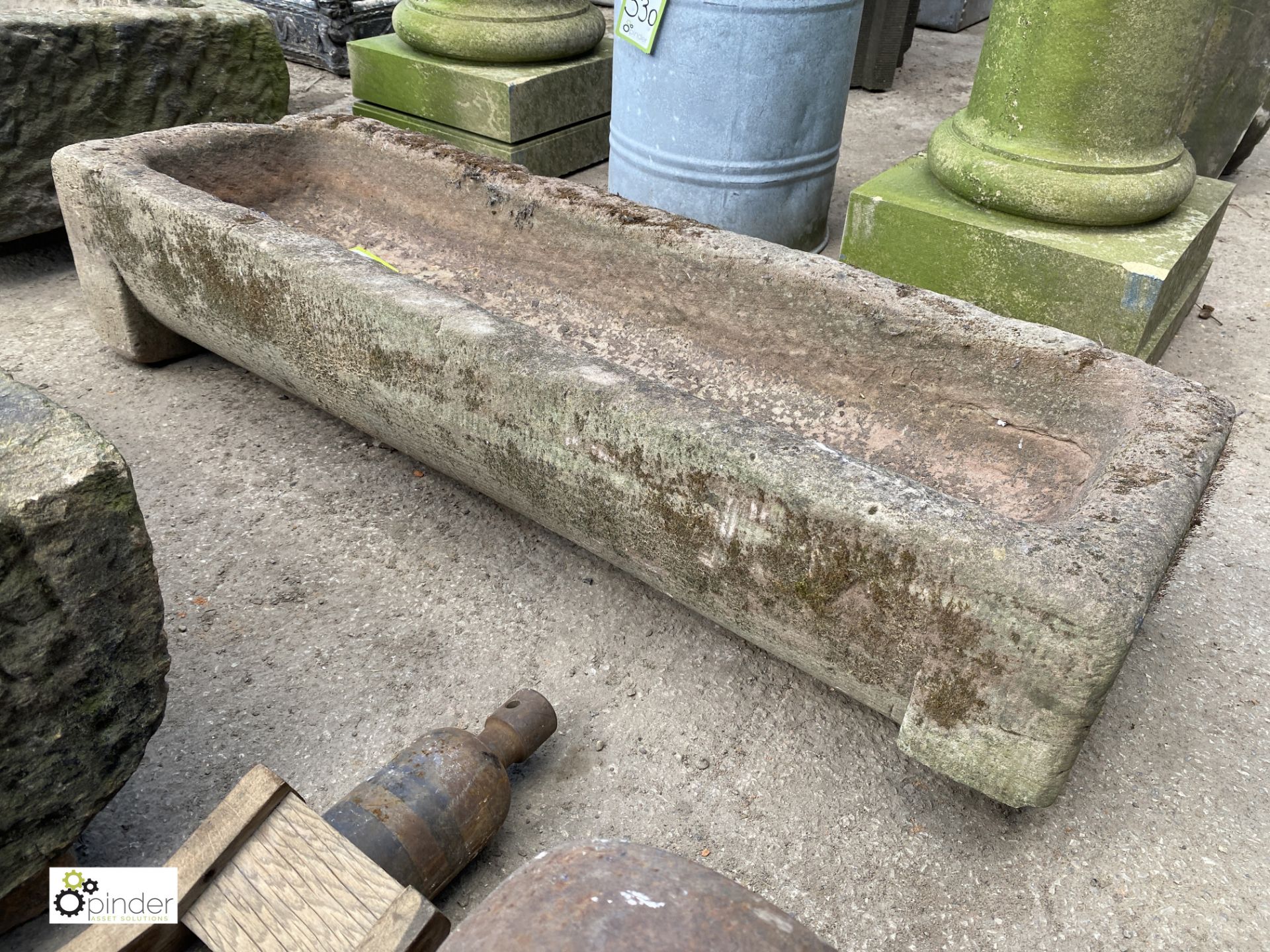An original Georgian Yorkshire Stone Trough, circa 1800s, 10in high x ...