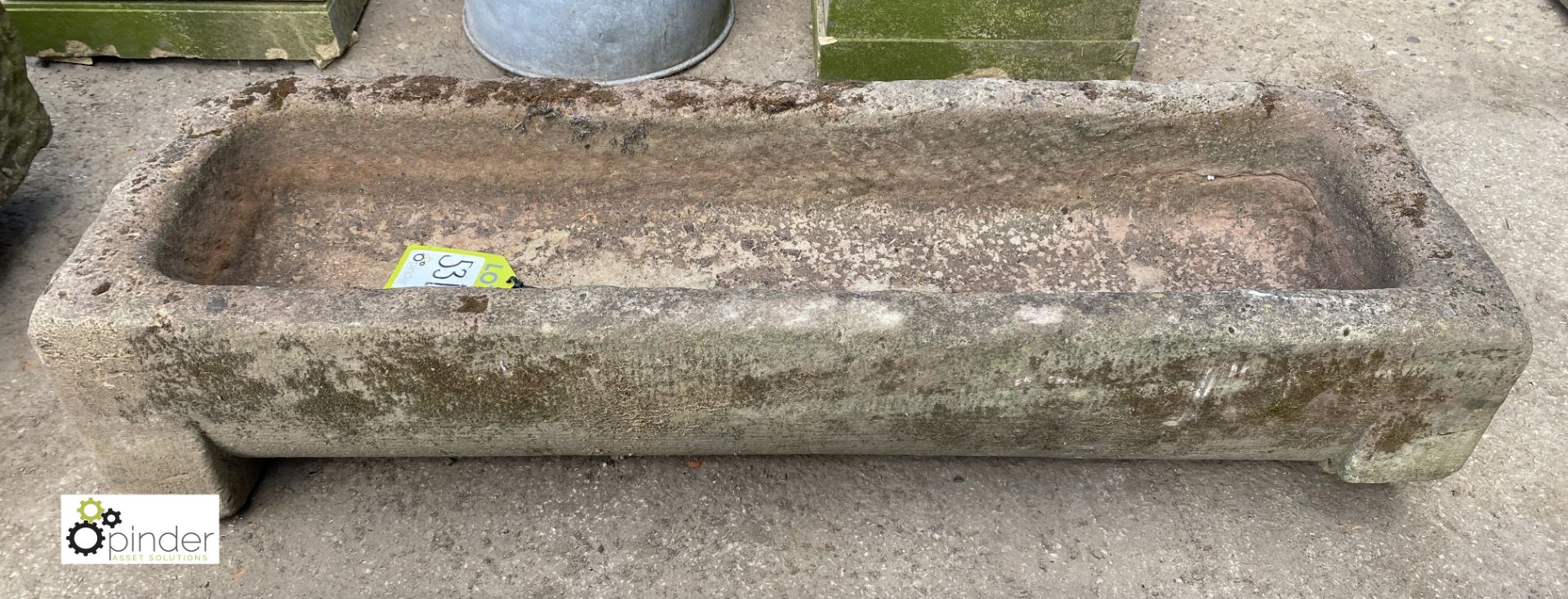 An original Georgian Yorkshire Stone Trough, circa 1800s, 10in high x ...