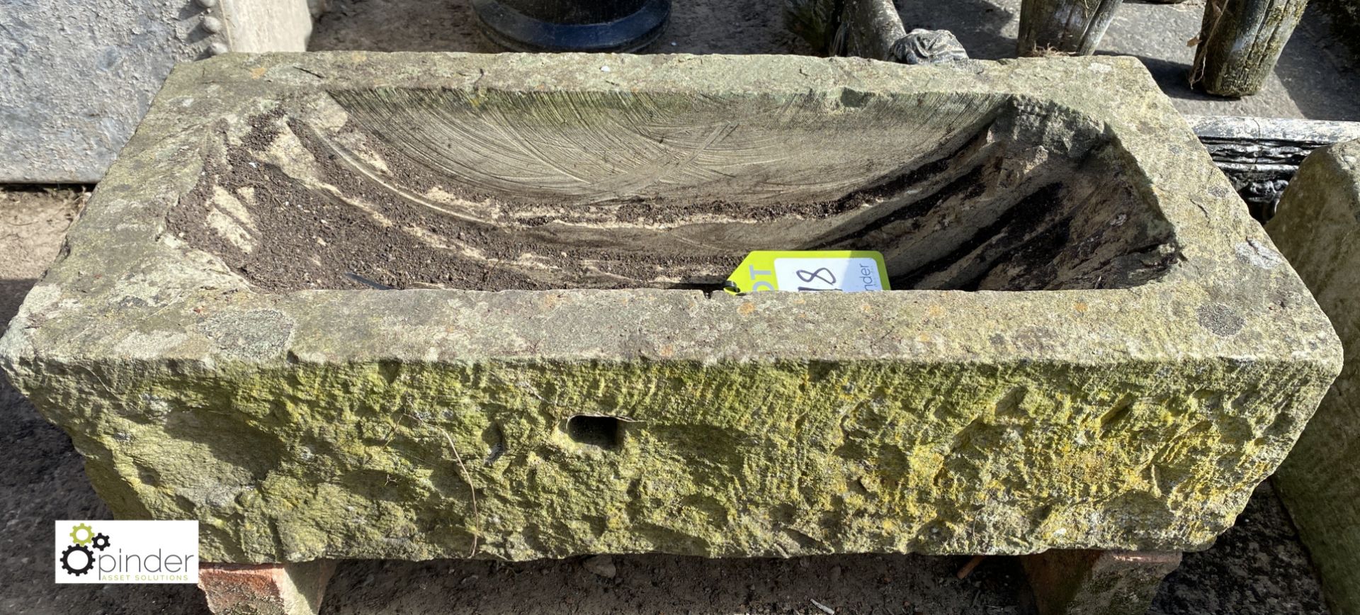 A Yorkshire Stone Trough, 7in high x 12in wide x 27in long