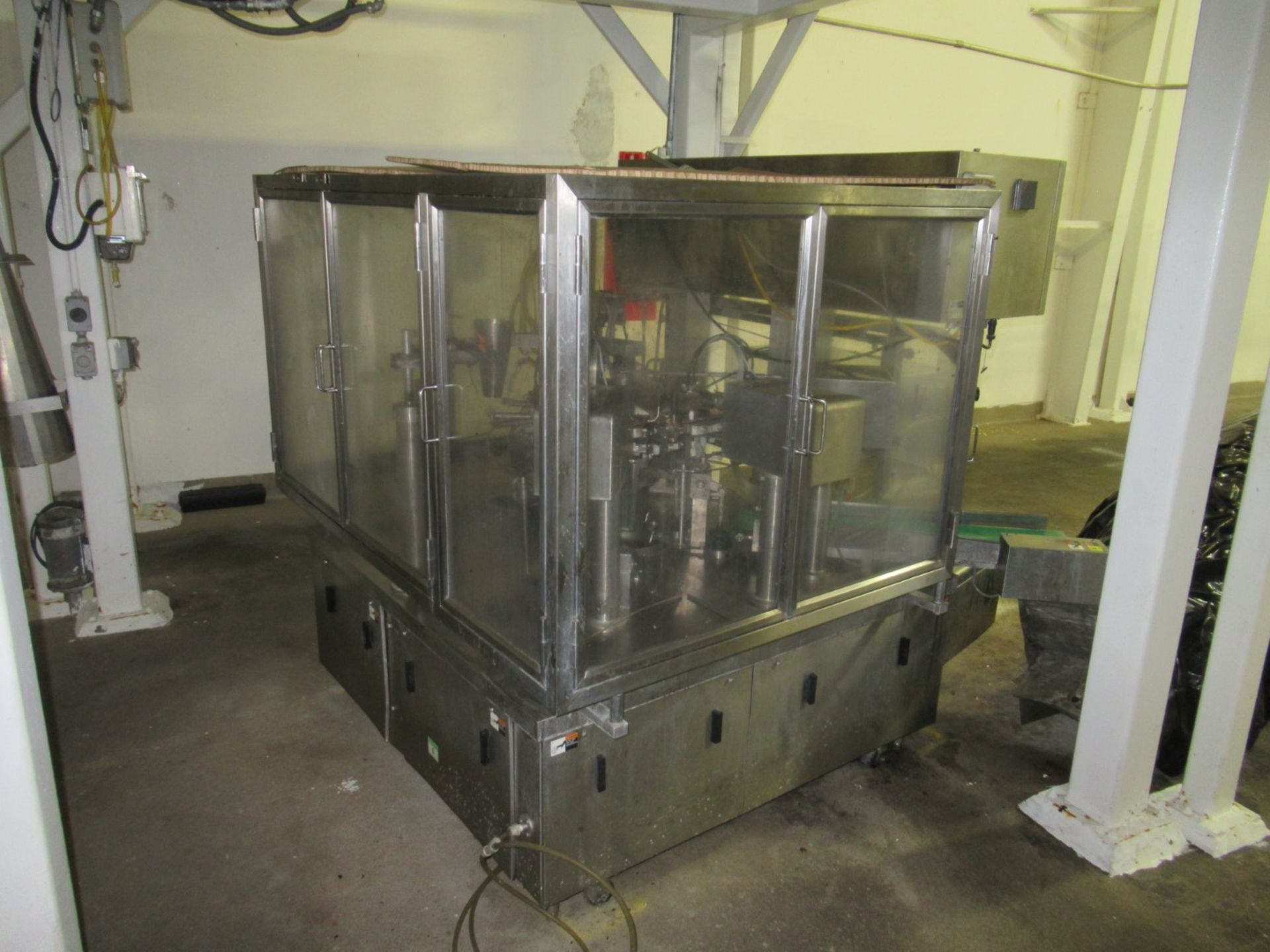 Toyo Jidoki retort pouch filler sealer, model TT-8CN, 8 stations ...