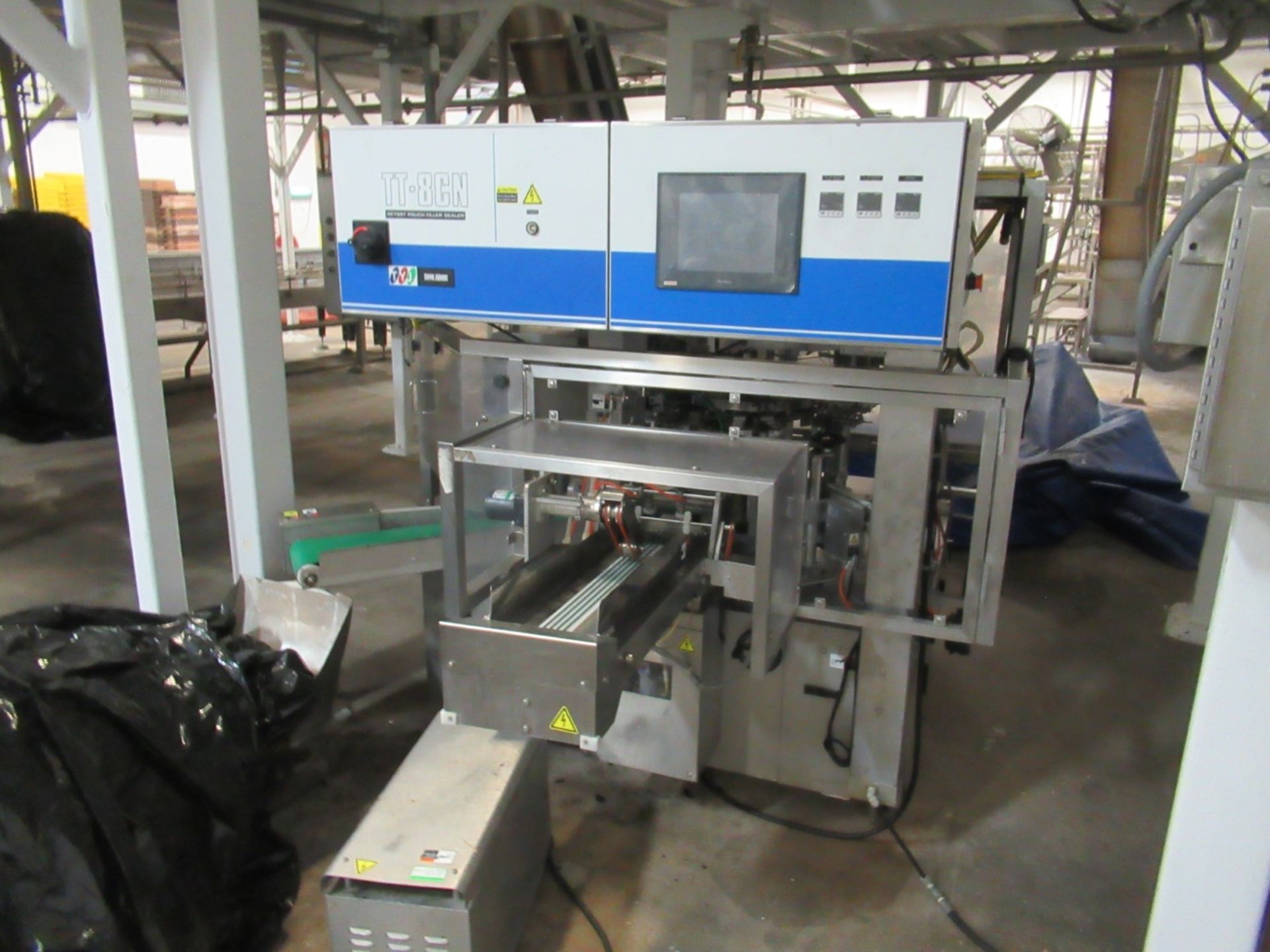 Toyo Jidoki retort pouch filler sealer, model TT-8CN, 8 stations ...