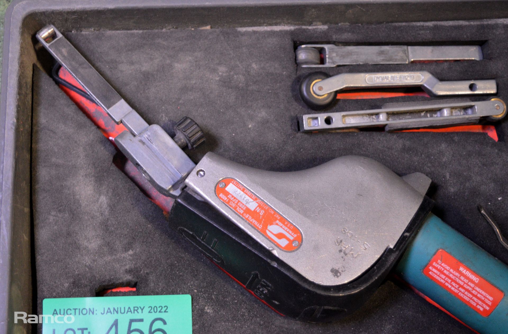 Dynafile 14000 Pneumatic Dynafile Abrasive Belt Tool In Case