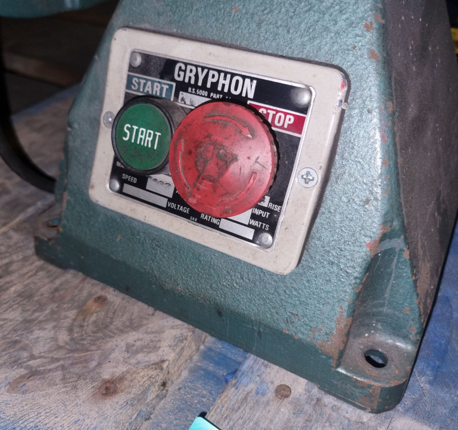 RJH Gryphon CR 35 Bench Grinder and Buffing Machine 240v - 80x40x50cm