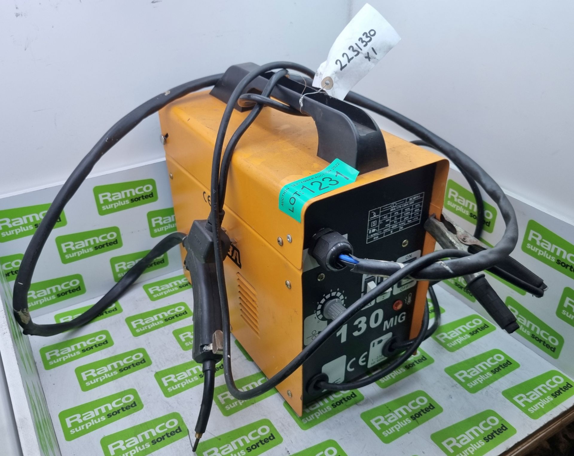 Juba 130 MIG welder 230V 50/60Hz L18 x W34 x H35Cm
