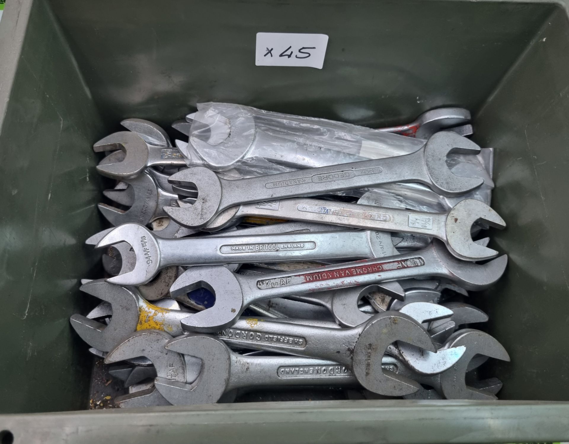 45x Open Ended Spanners