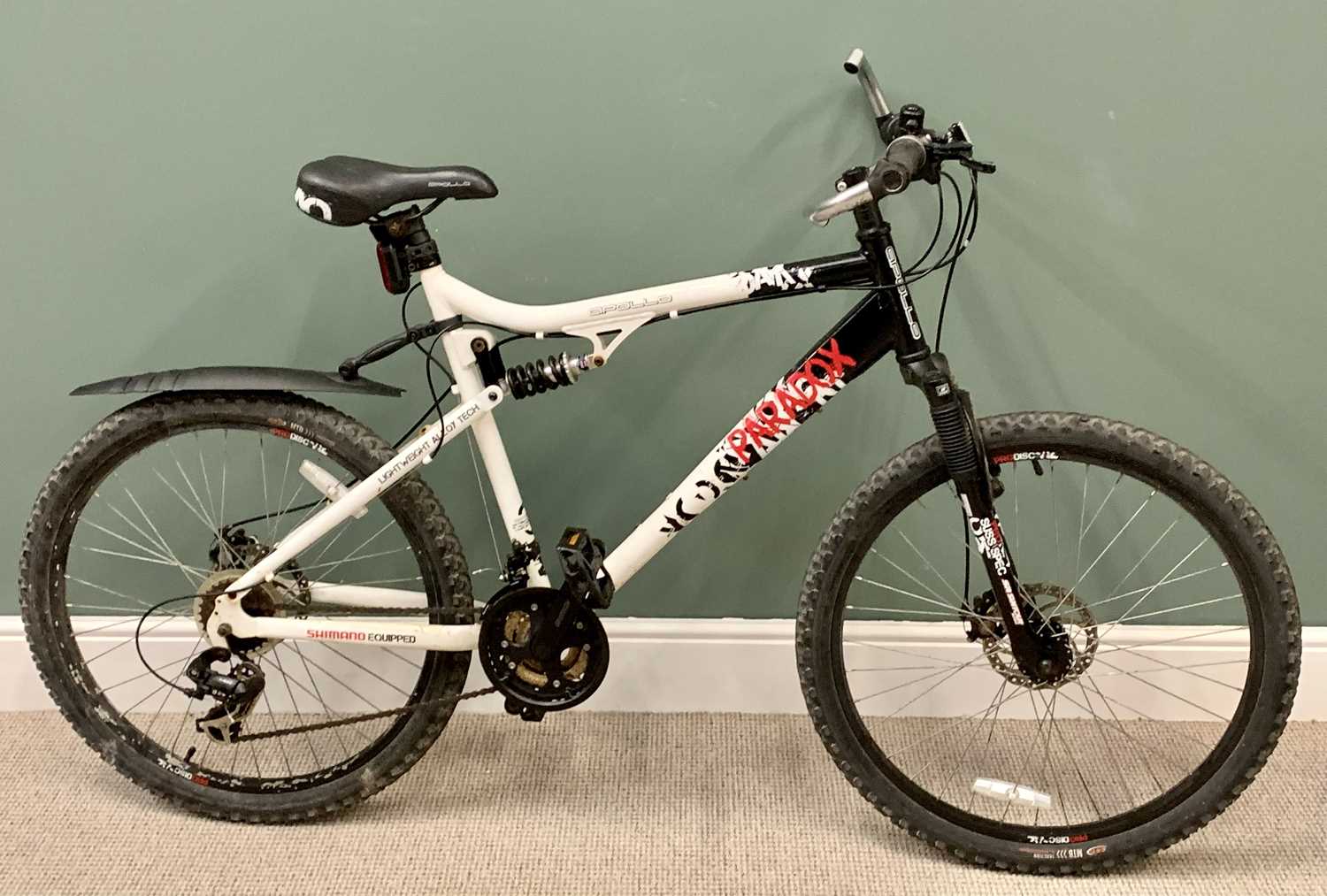 PARADOX APOLLO 21 SPEED FULL SUSPENSION BIKE, 109cms H overall, 180cms ...