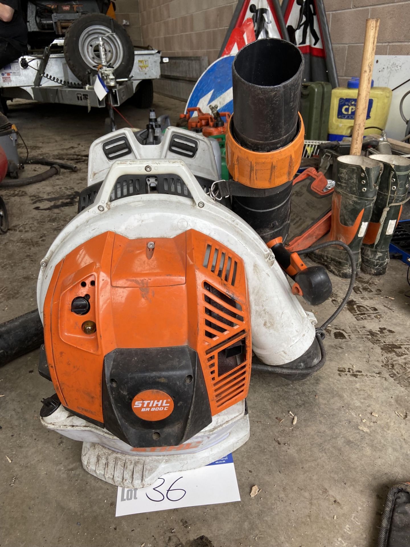 Stihl BR800C Petrol Engine Blower, year of manufacture 2020Please read ...