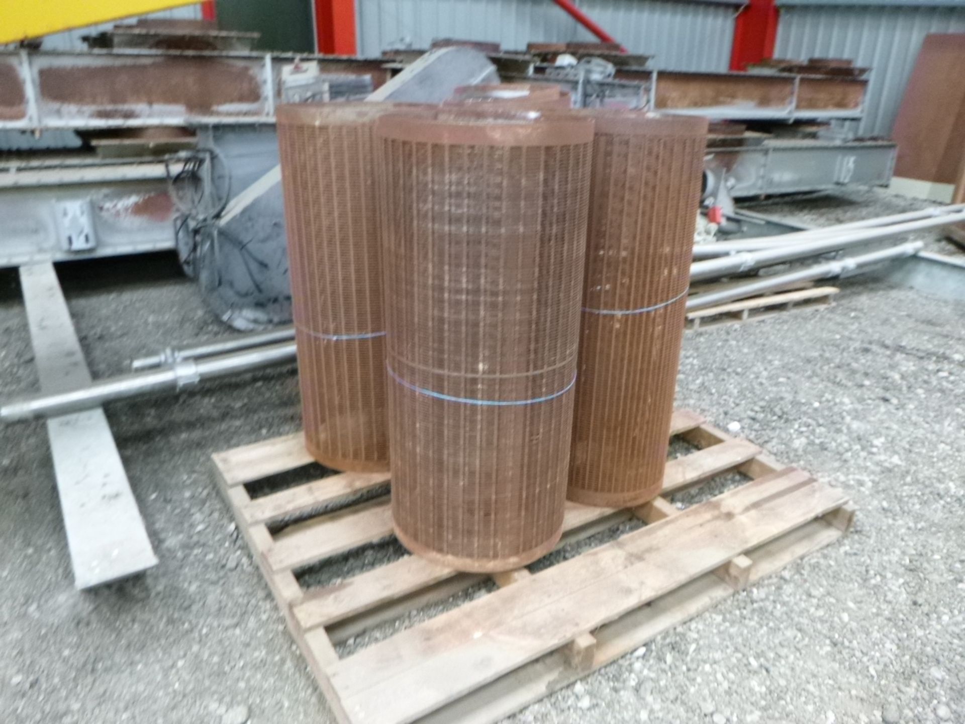 Four Law Denis Marot Rotary Cleaner Screens, approx. 1m wide x 4m long ...