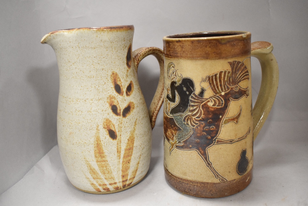 20th century studio pottery including M & J Mosse Llanbrynmair ...